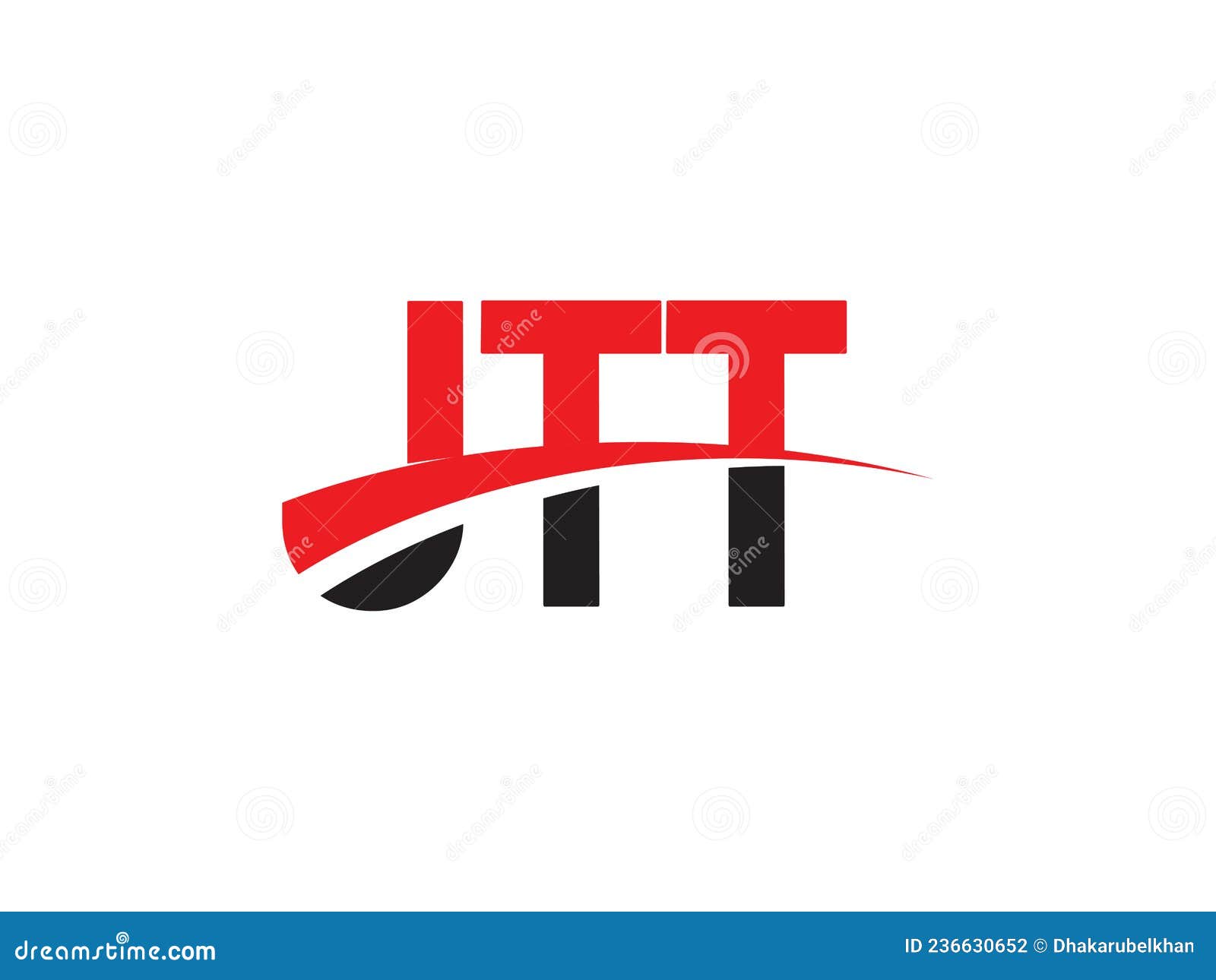 JTT Letter Initial Logo Design Vector Illustration Stock Vector ...