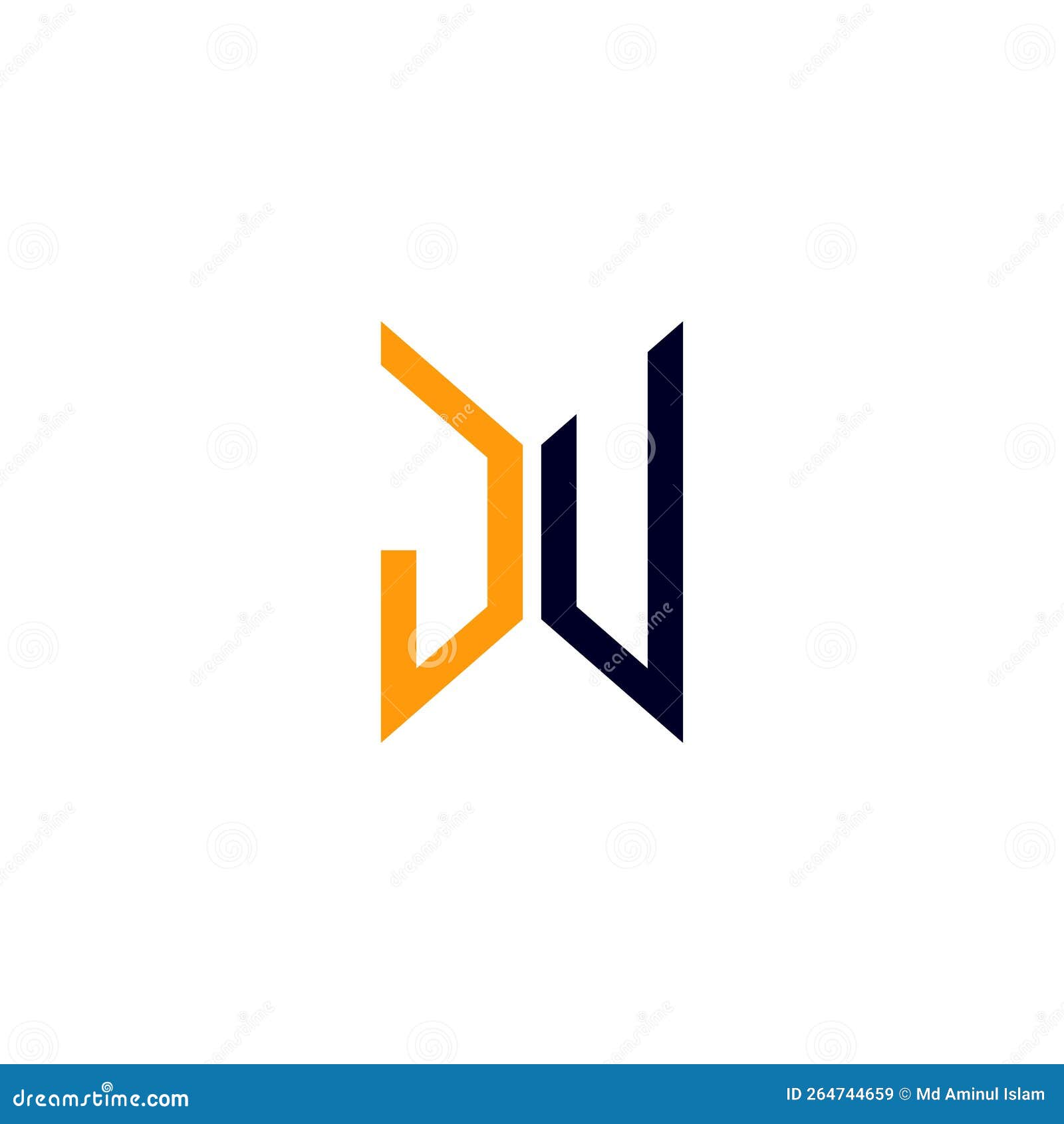 JU Letter Logo Creative Design with Vector Graphic, Stock Vector ...