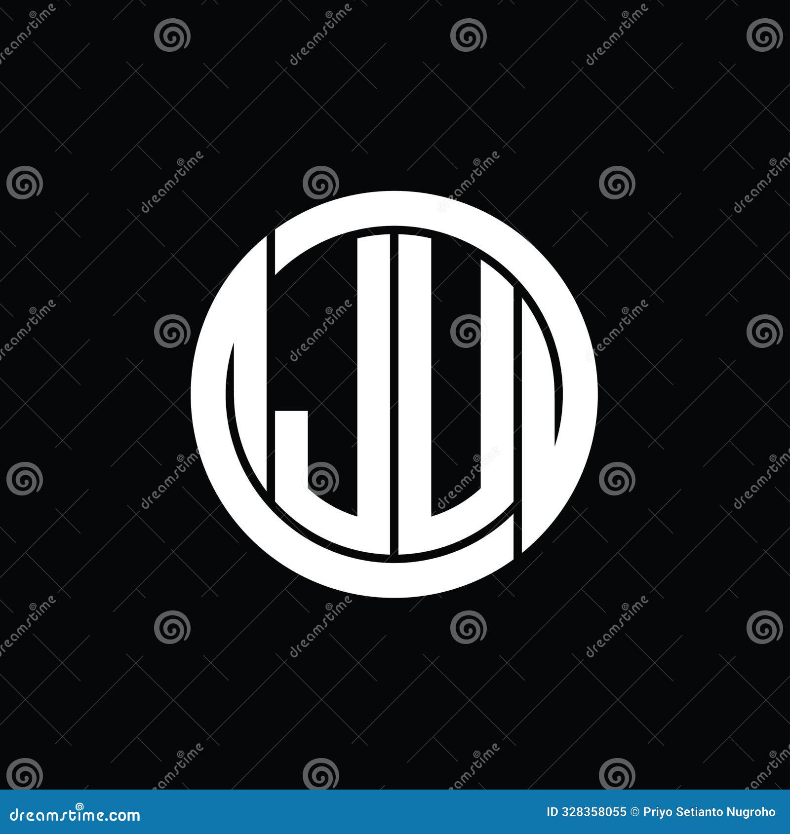 JU Logo Monogram Shield Inside Circle Shape Vector Images Design ...