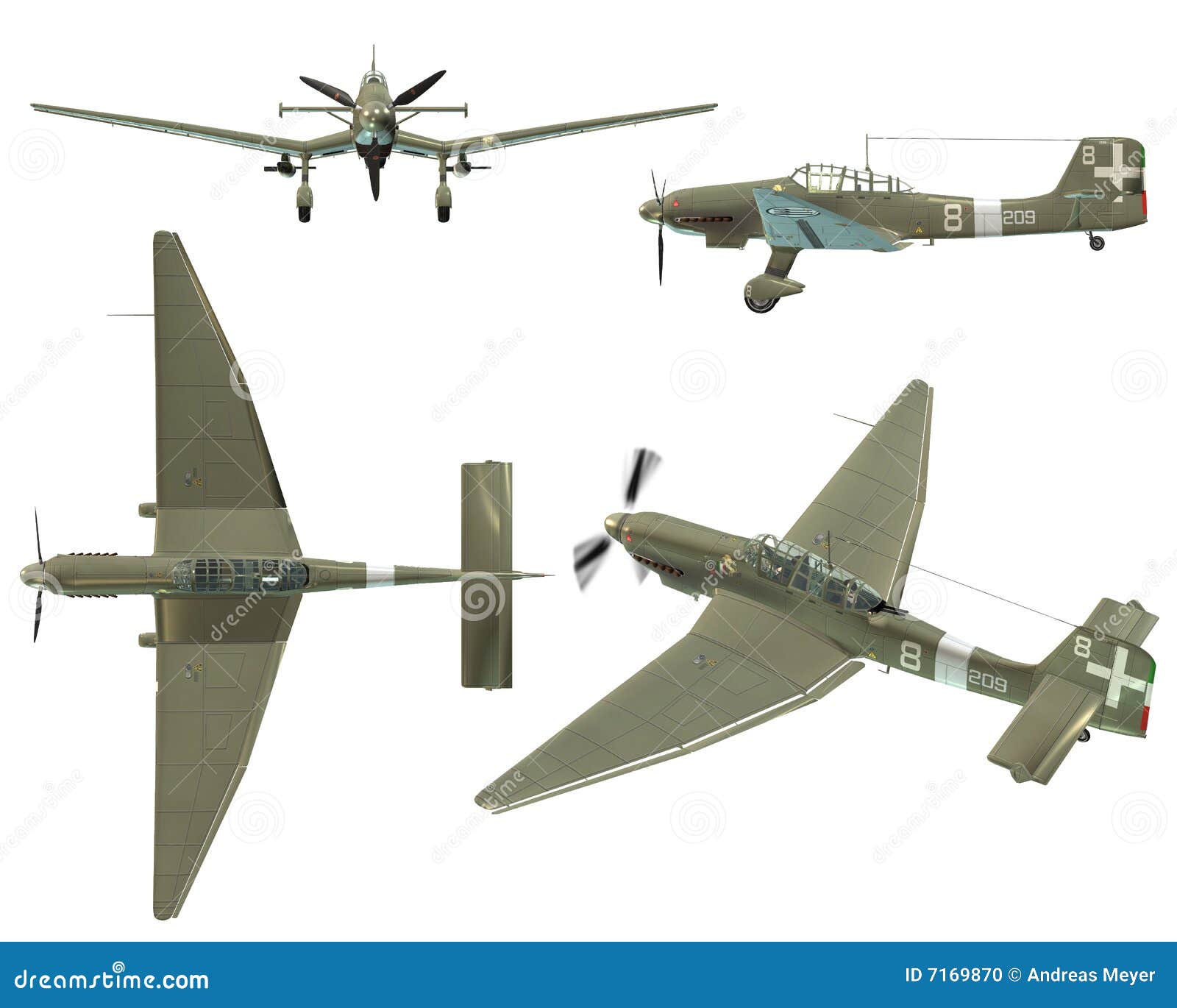 JU87D Stuka stock illustration. Illustration of royal - 7169870