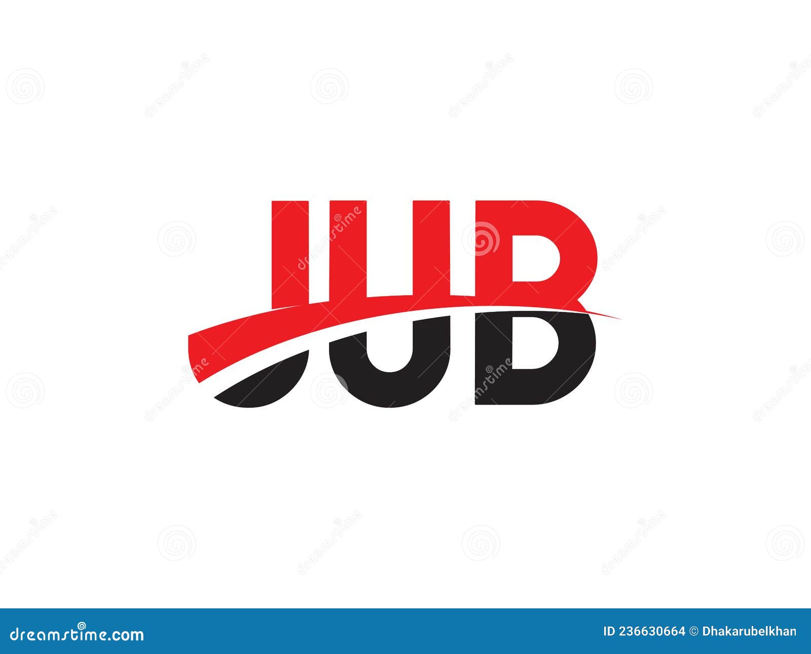 JUB Letter Initial Logo Design Vector Illustration Stock Vector ...