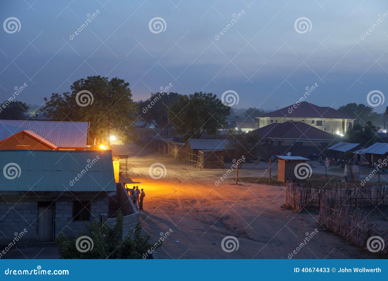 Juba, South Sudan at night stock image. Image of lifestyle - 40674433