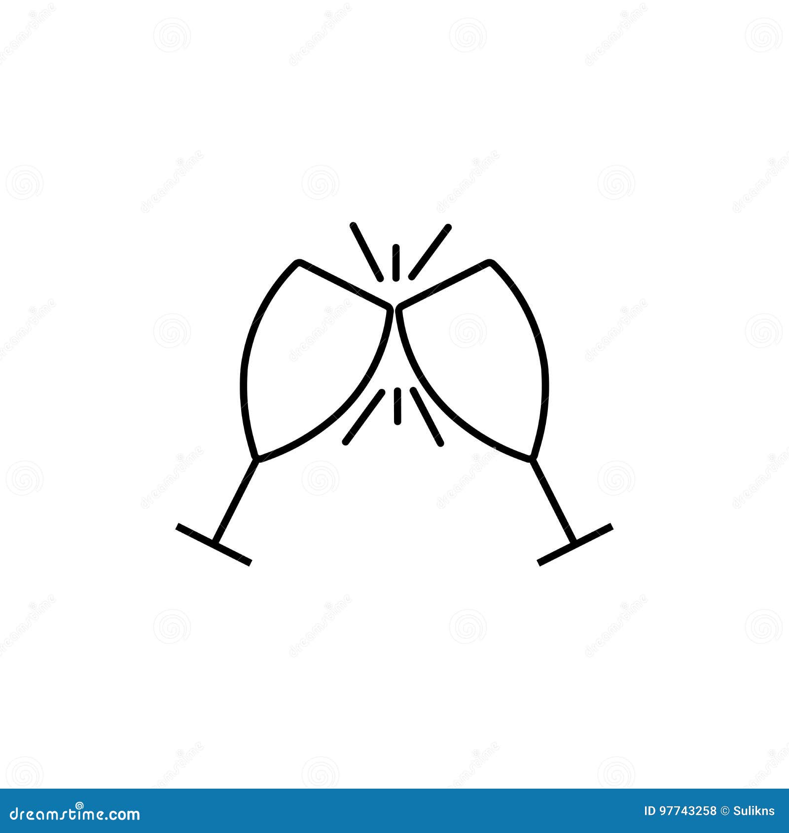 Jubel drink, feriesymbol stock illustrationer. Illustration av flytande ...