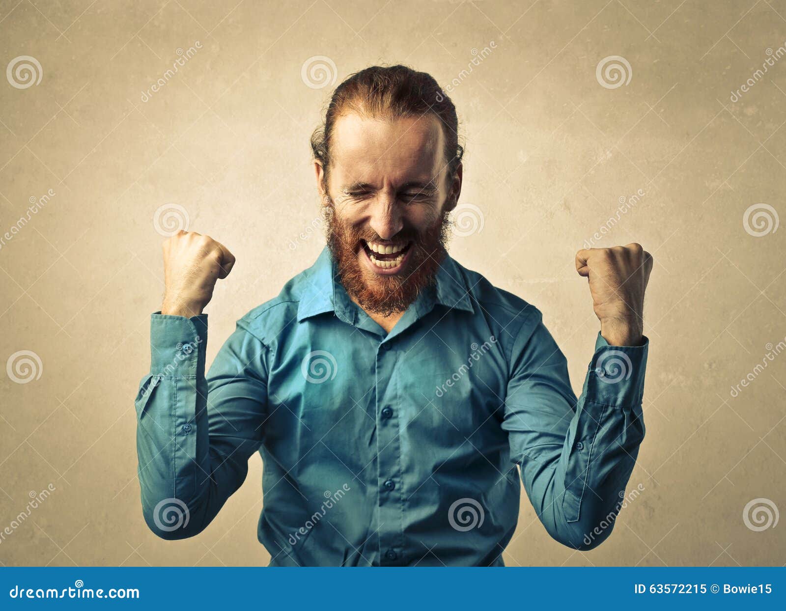 Jubilant man stock image. Image of happy, portrait, caucasian - 63572215