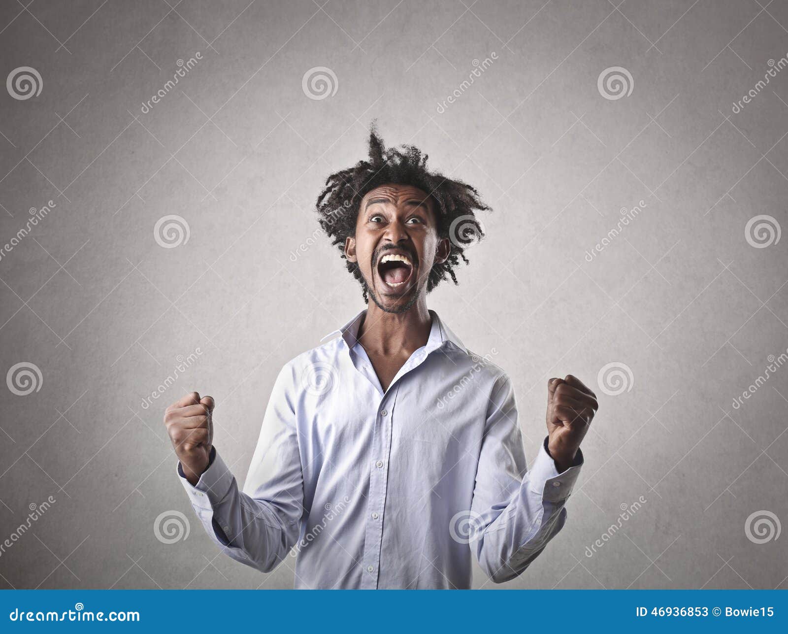 Jubilating man stock image. Image of surprise, happiness - 46936853