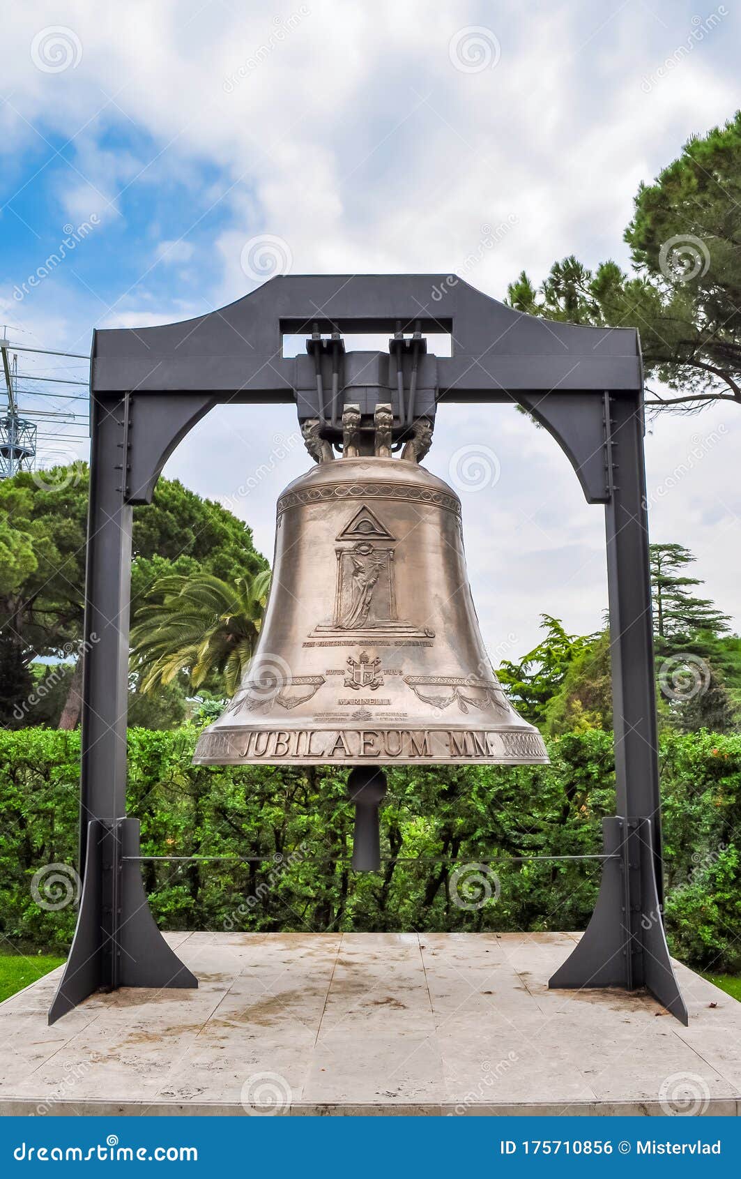 Jubilee Bell in Vatican Gardens Editorial Photo - Image of spring ...