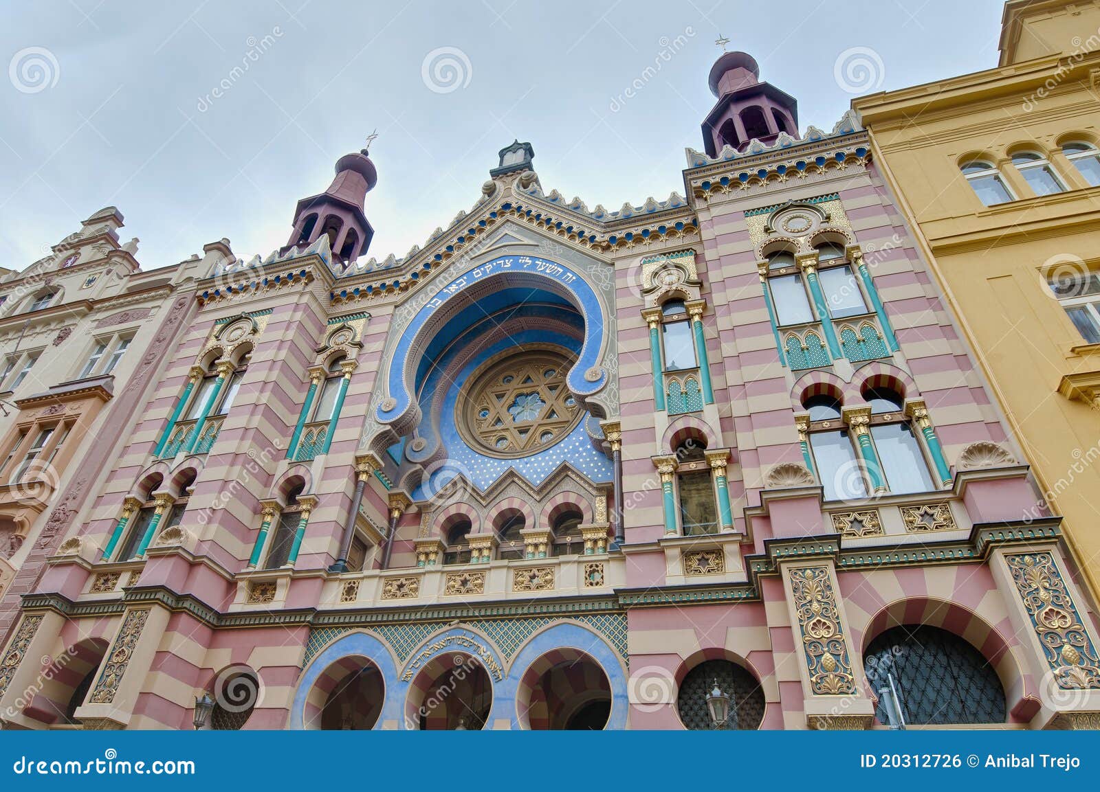 Jubilee Synagogue stock photo. Image of european, bohemia - 20312726