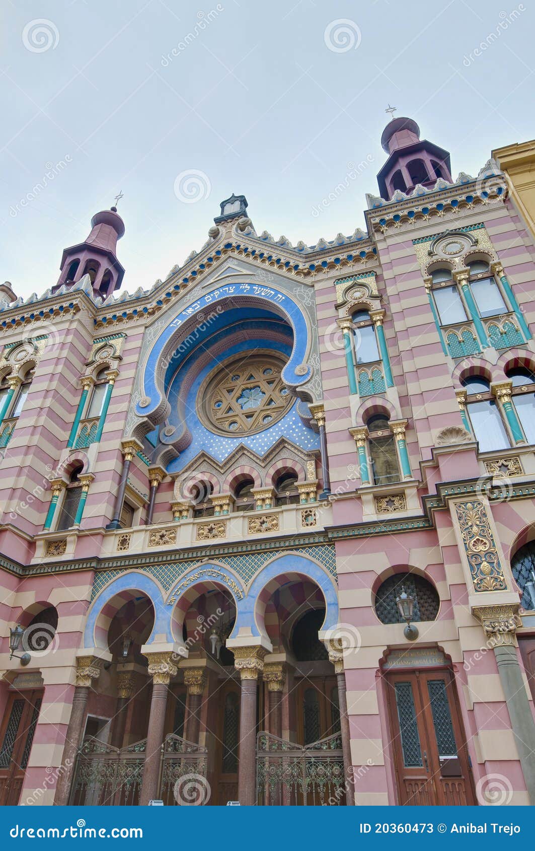 Jubilee Synagogue stock image. Image of europe, facade - 20360473