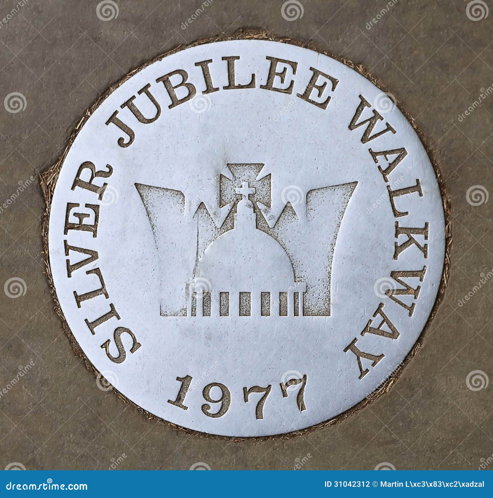 Jubilee walkway stock photo. Image of crown, metal, stone - 31042312