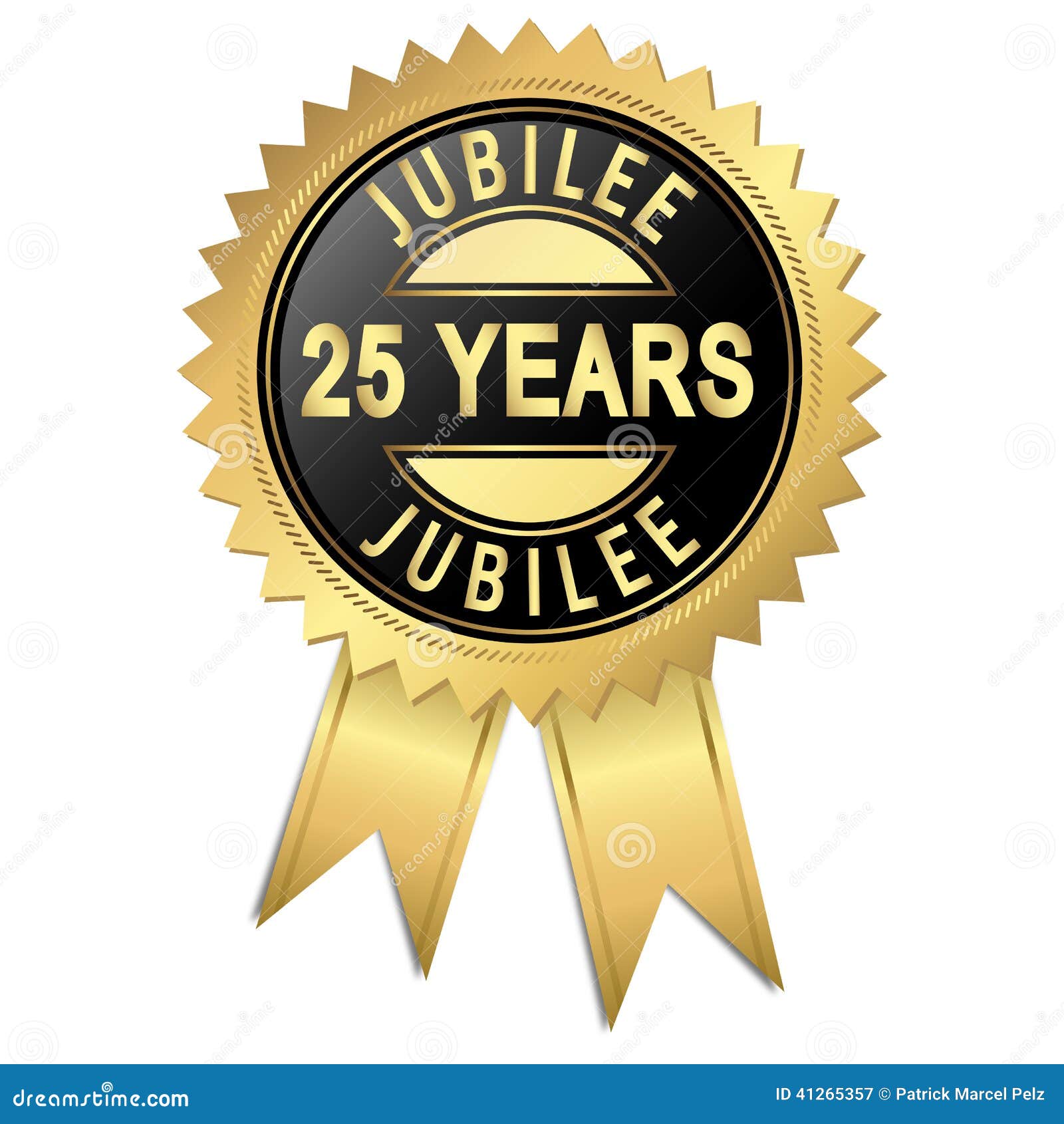 Jubilee - 25 years stock vector. Illustration of five - 41265357