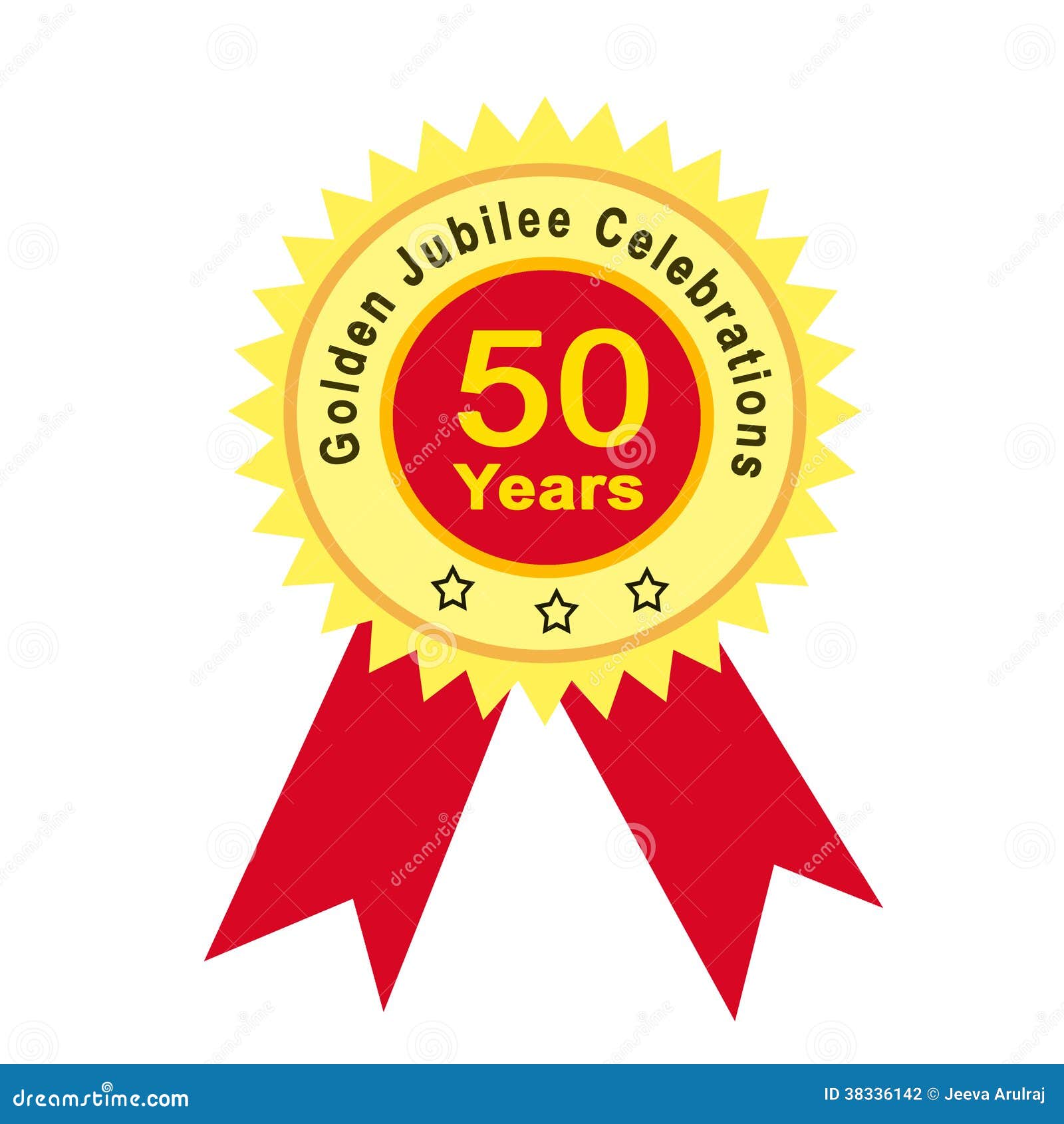 Jubileu dourado ilustração stock. Ilustração de render - 38336142