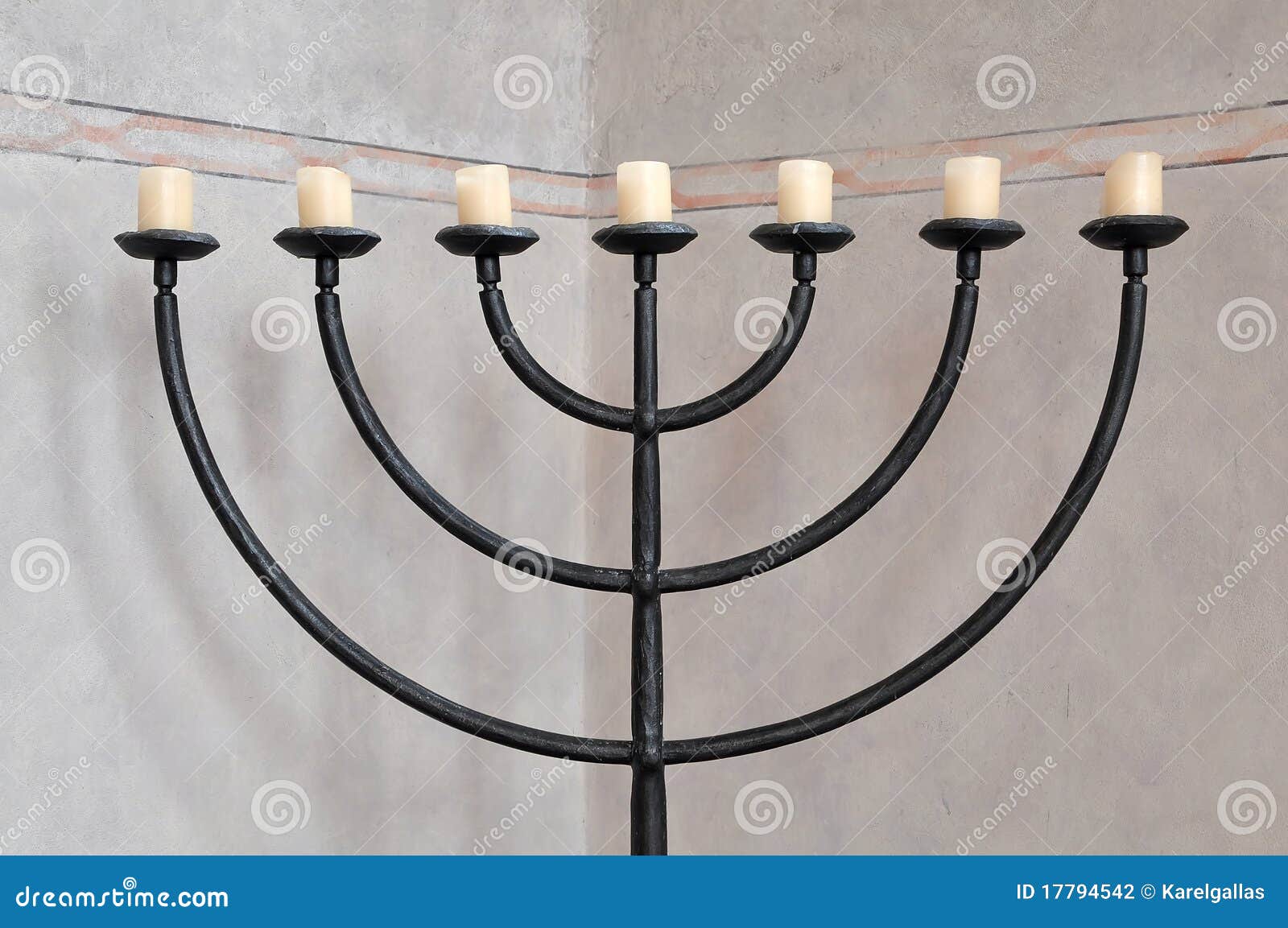 Judaic candlestick menorah stock photo. Image of menorah - 17794542