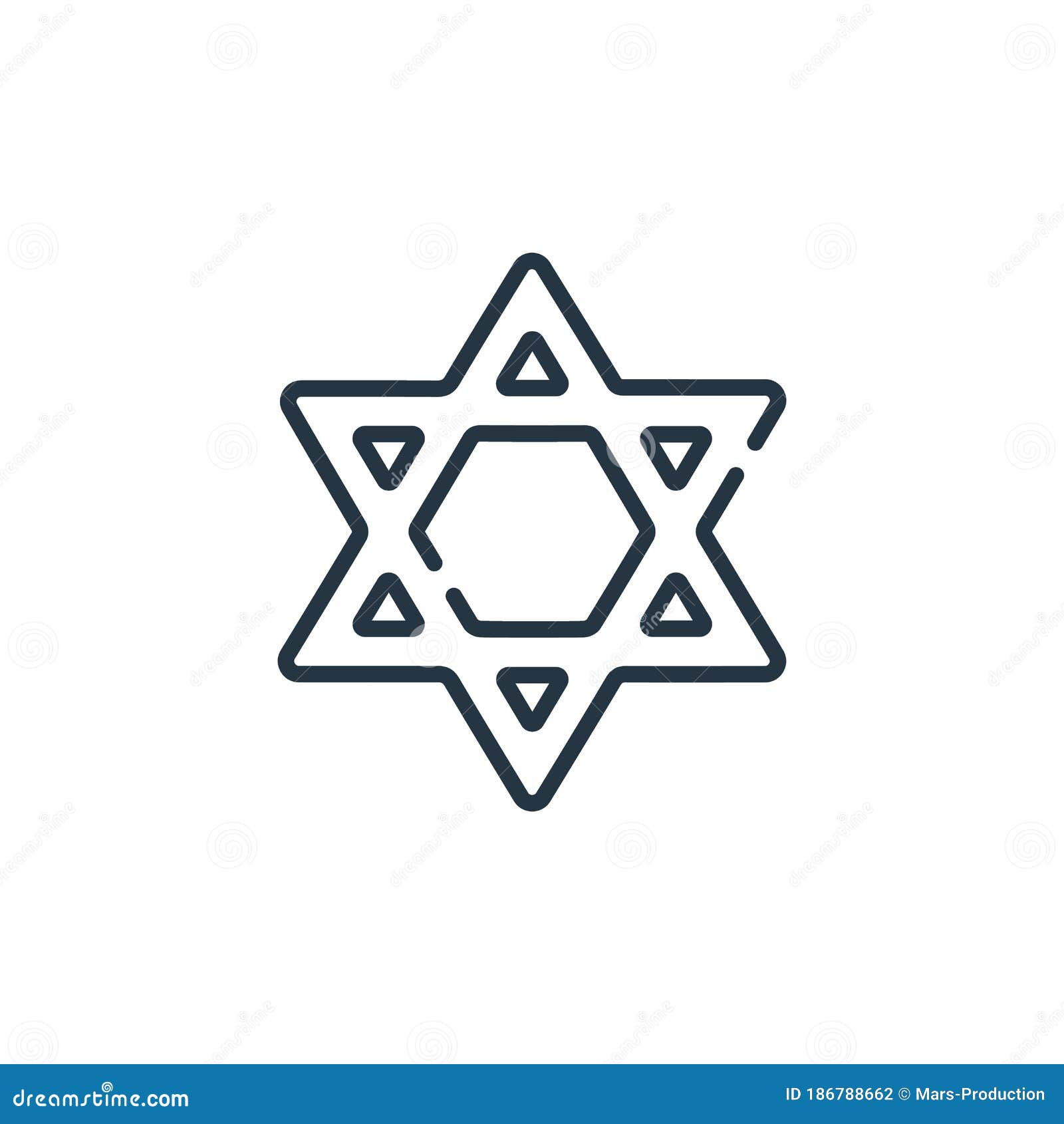 Judaism Vector Icon. Judaism Editable Stroke. Judaism Linear Symbol for ...