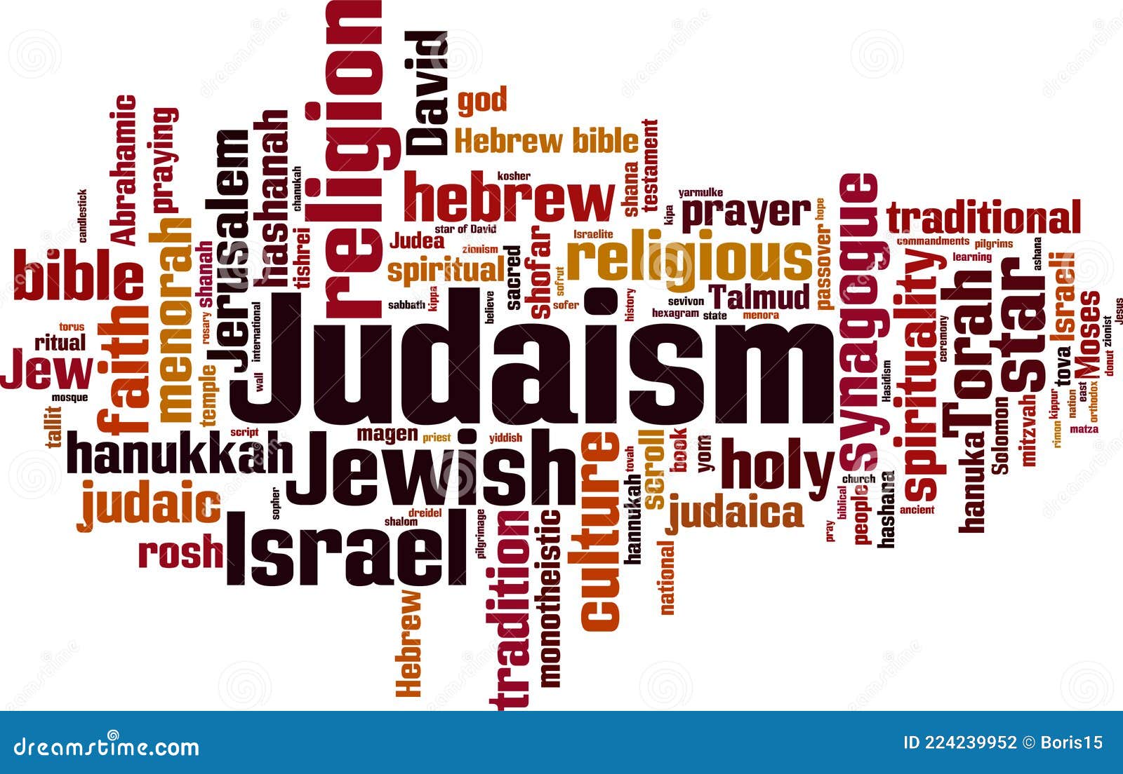 Judaism word cloud stock vector. Illustration of vector - 224239952