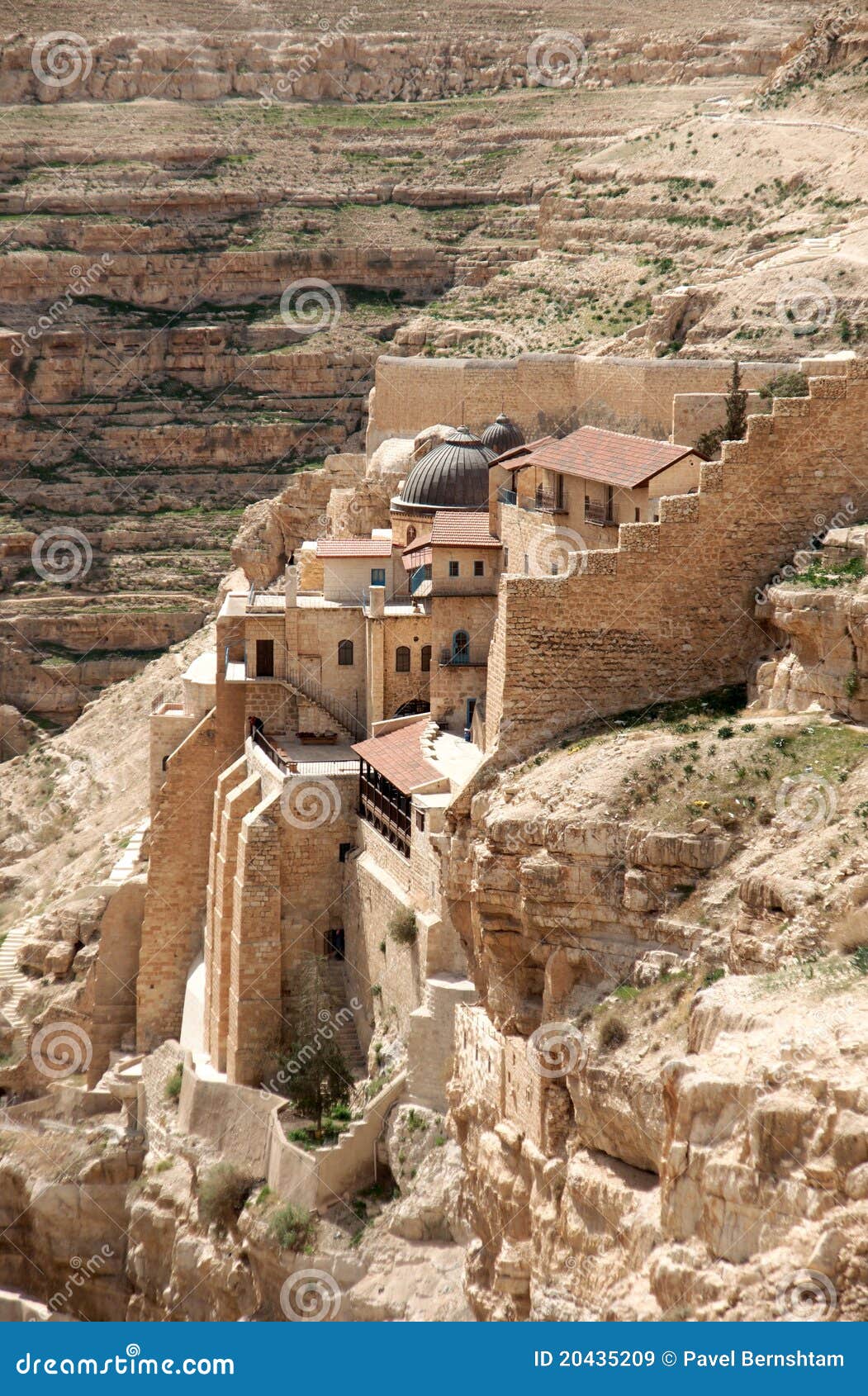 Judean desert stock image. Image of monastery, cave, palestine - 20435209