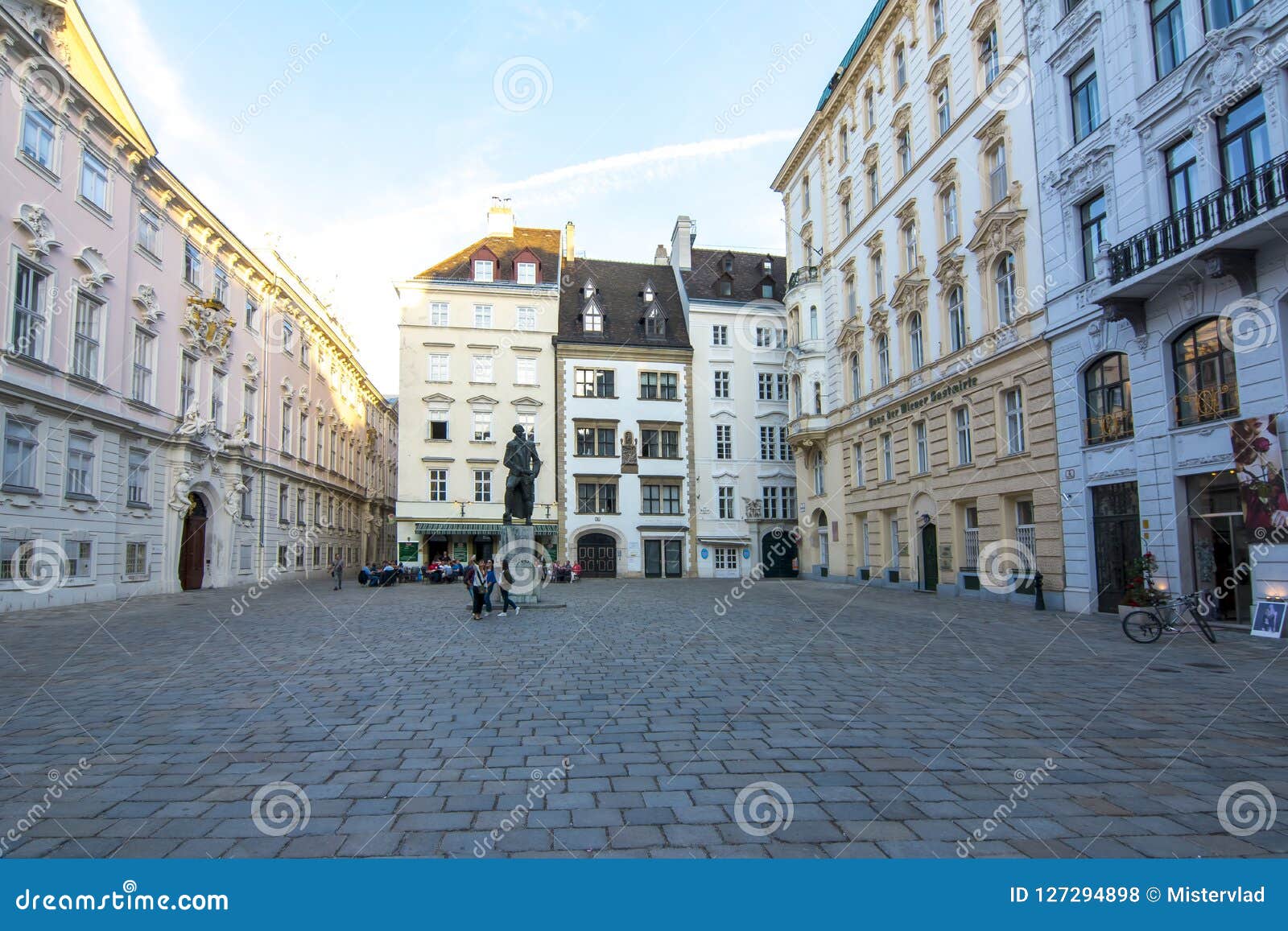Judenplatz Jewish Square in Vienna, Austria Editorial Stock Photo ...