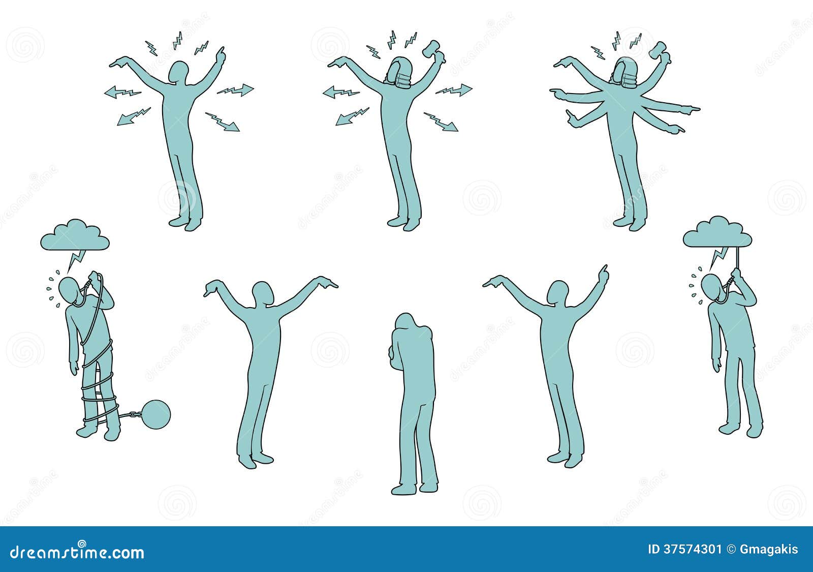 Judge and accused stock illustration. Illustration of depression - 37574301