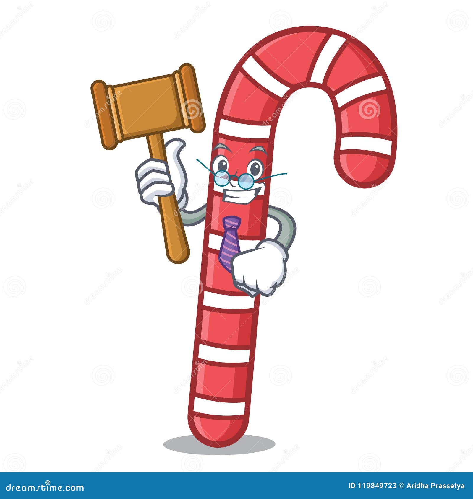 Judge Candy Canes Mascot Cartoon Stock Vector - Illustration of mint ...