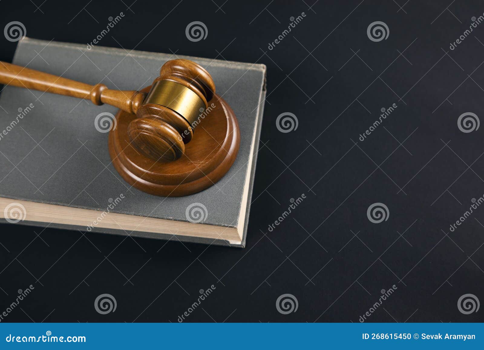 Judge Gavel with Books on the Table Stock Photo - Image of criminal ...