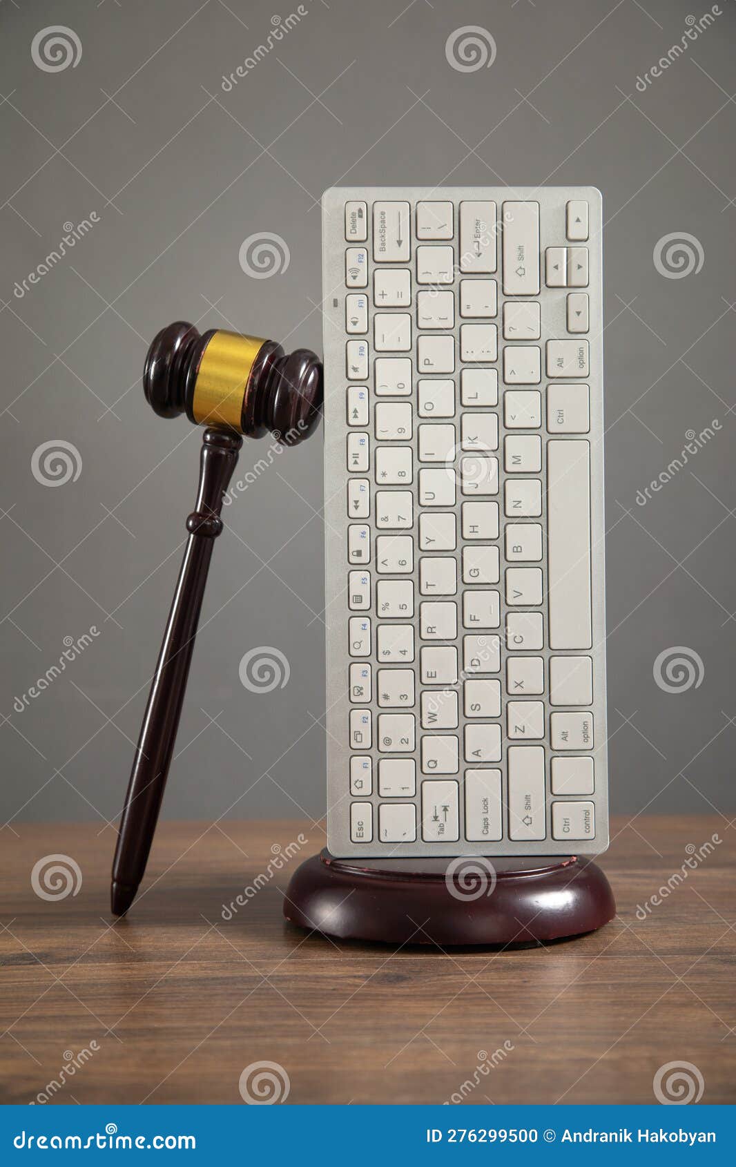 Judge Gavel with a Computer Keyboard. Internet Crime Stock Photo ...