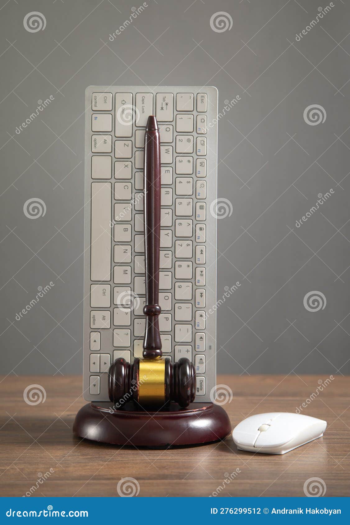 Judge Gavel with a Computer Keyboard. Internet Crime Stock Photo ...