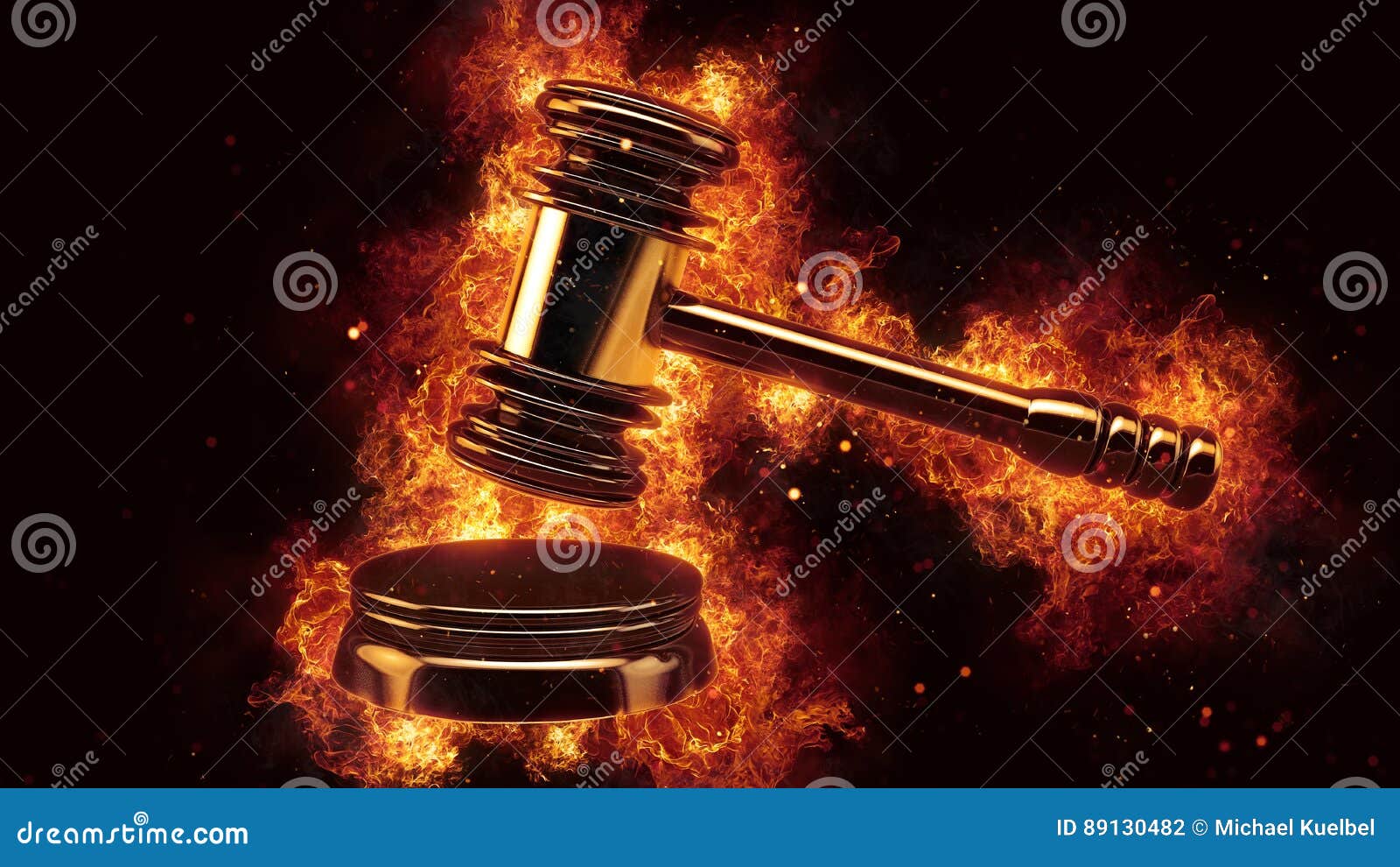 Judge Gavel Fire Flames Explosion Burning Explode Stock Photo - Image ...