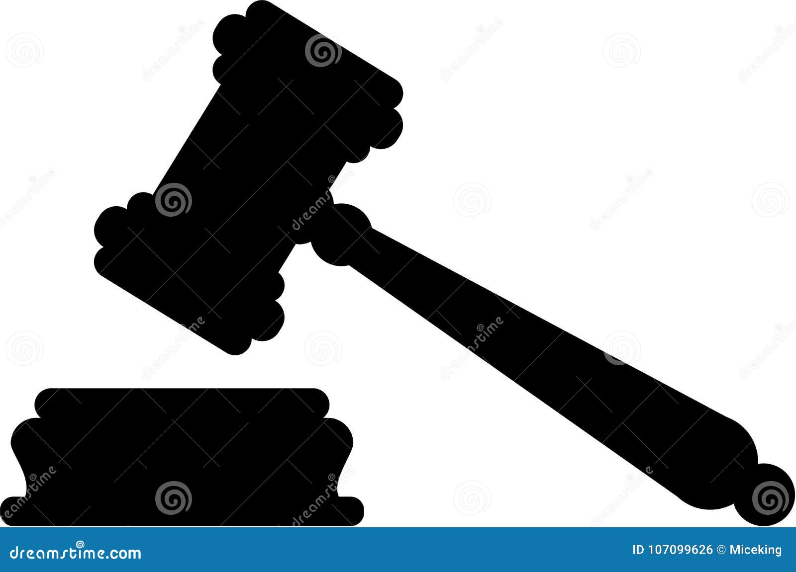 Judge Gavel Justice stock vector. Illustration of judgement - 107099626