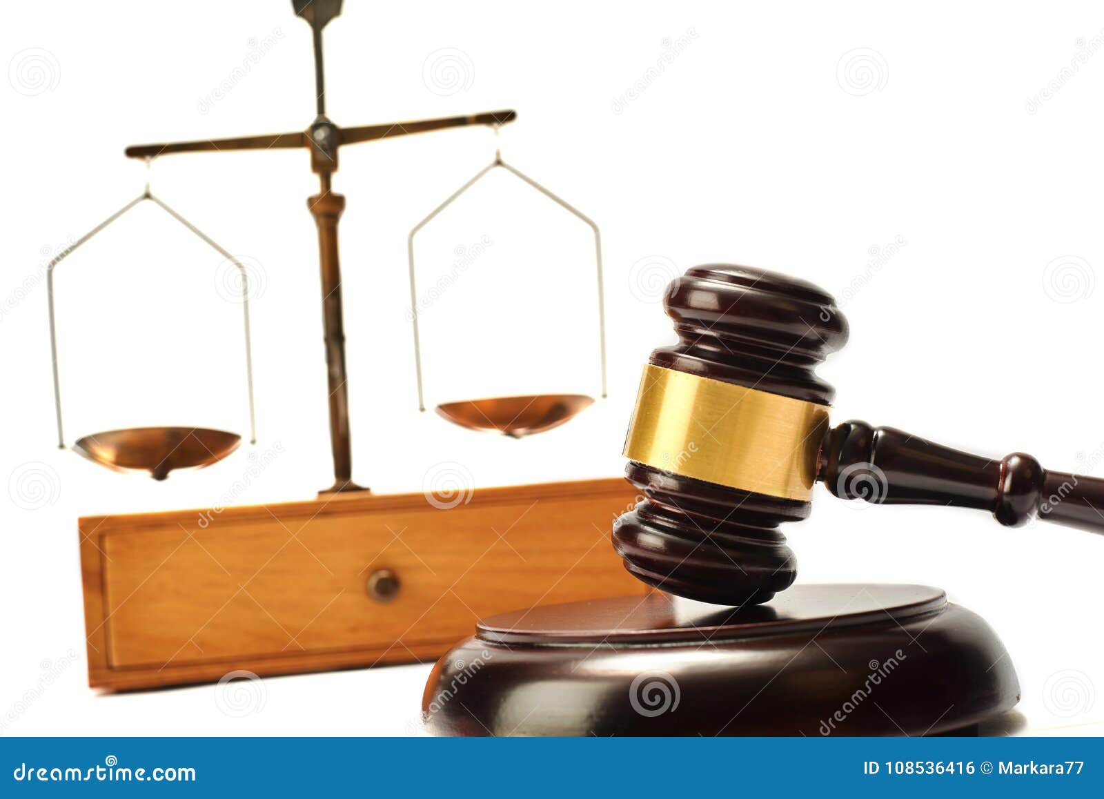 Judge Gavel and Justice Scale. Stock Photo - Image of system ...