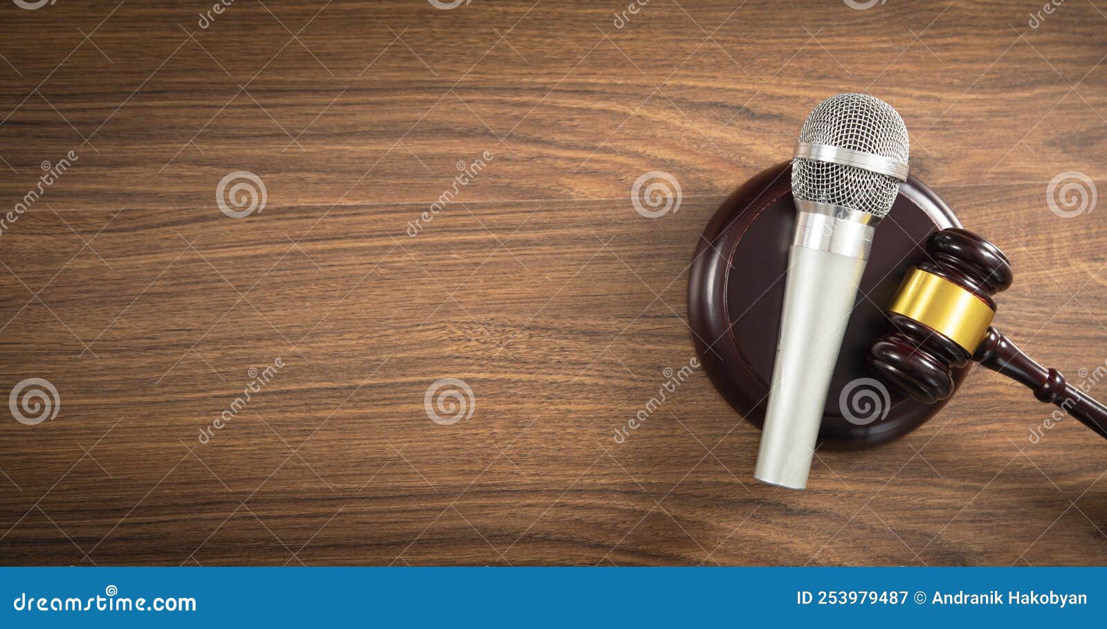 Judge Gavel and Microphone on the Wooden Table. Concept of Auction ... Judge Gavel and Microphone on the Wooden Table. Concept of Auction ...