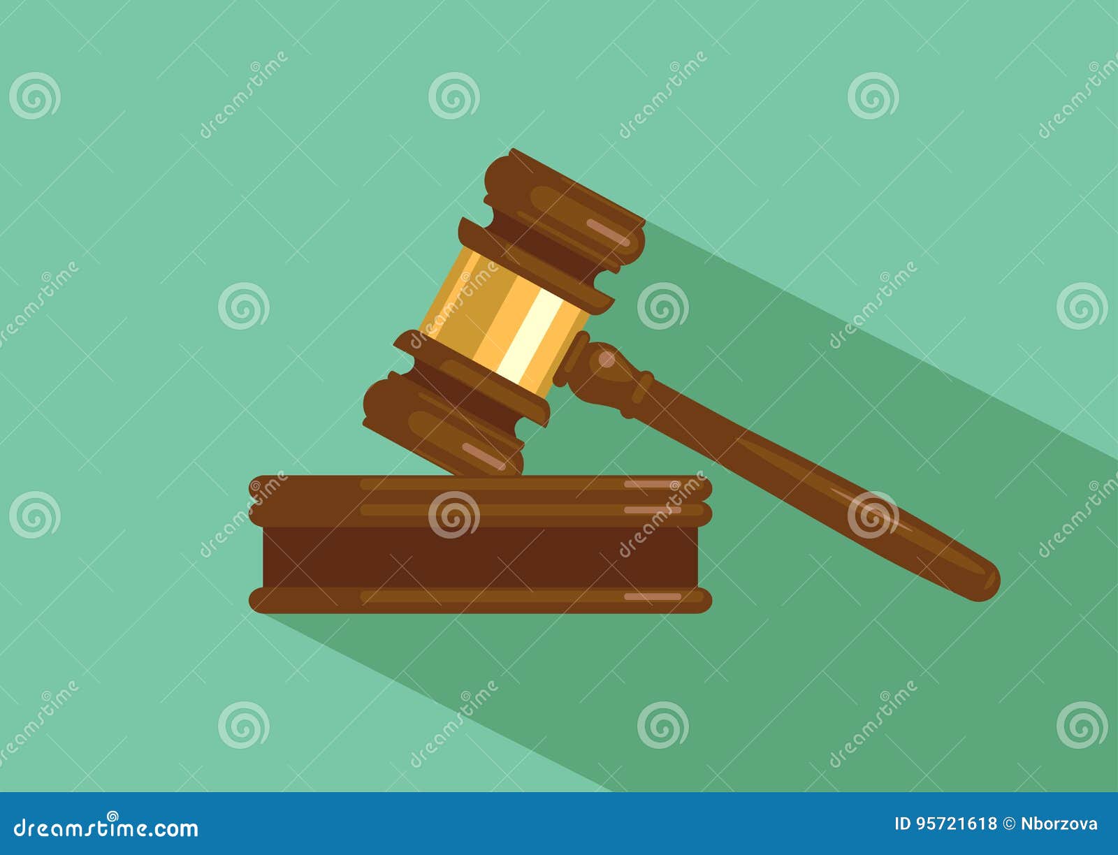 Judge gavel stock vector. Illustration of symbol, decisions - 95721618