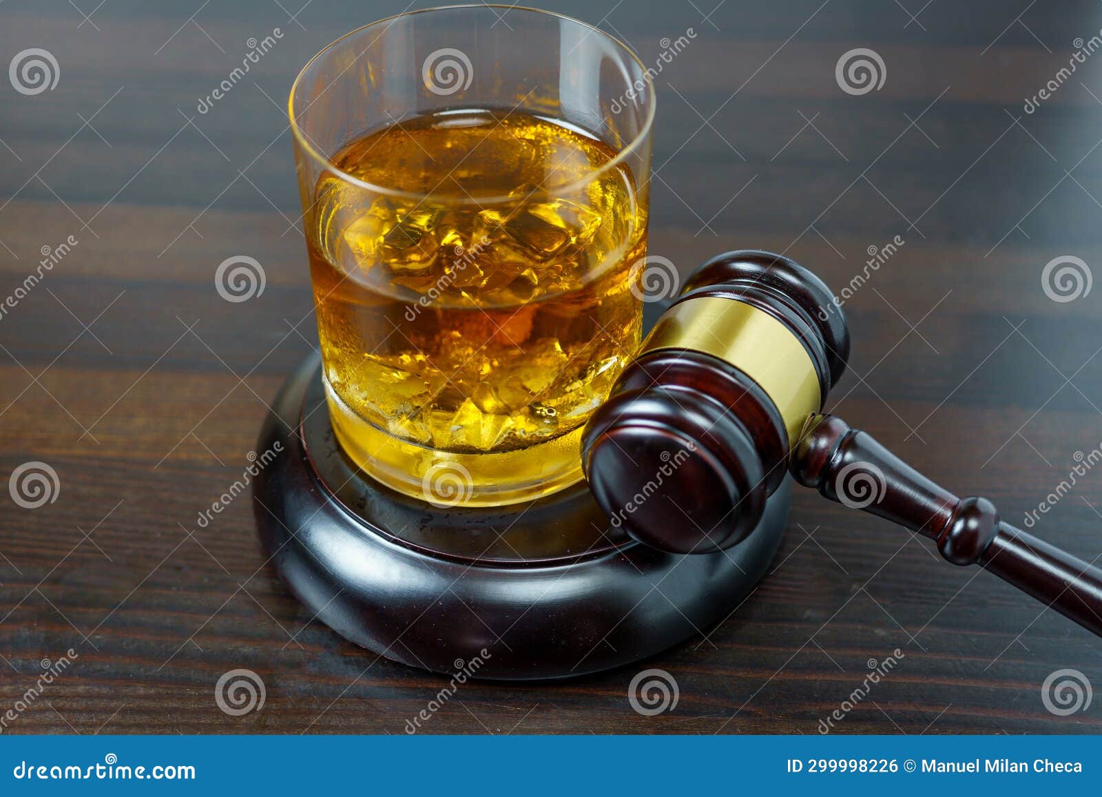Judge Gavel and Whisky, Alcohol and Crimes Concept Stock Photo - Image ...