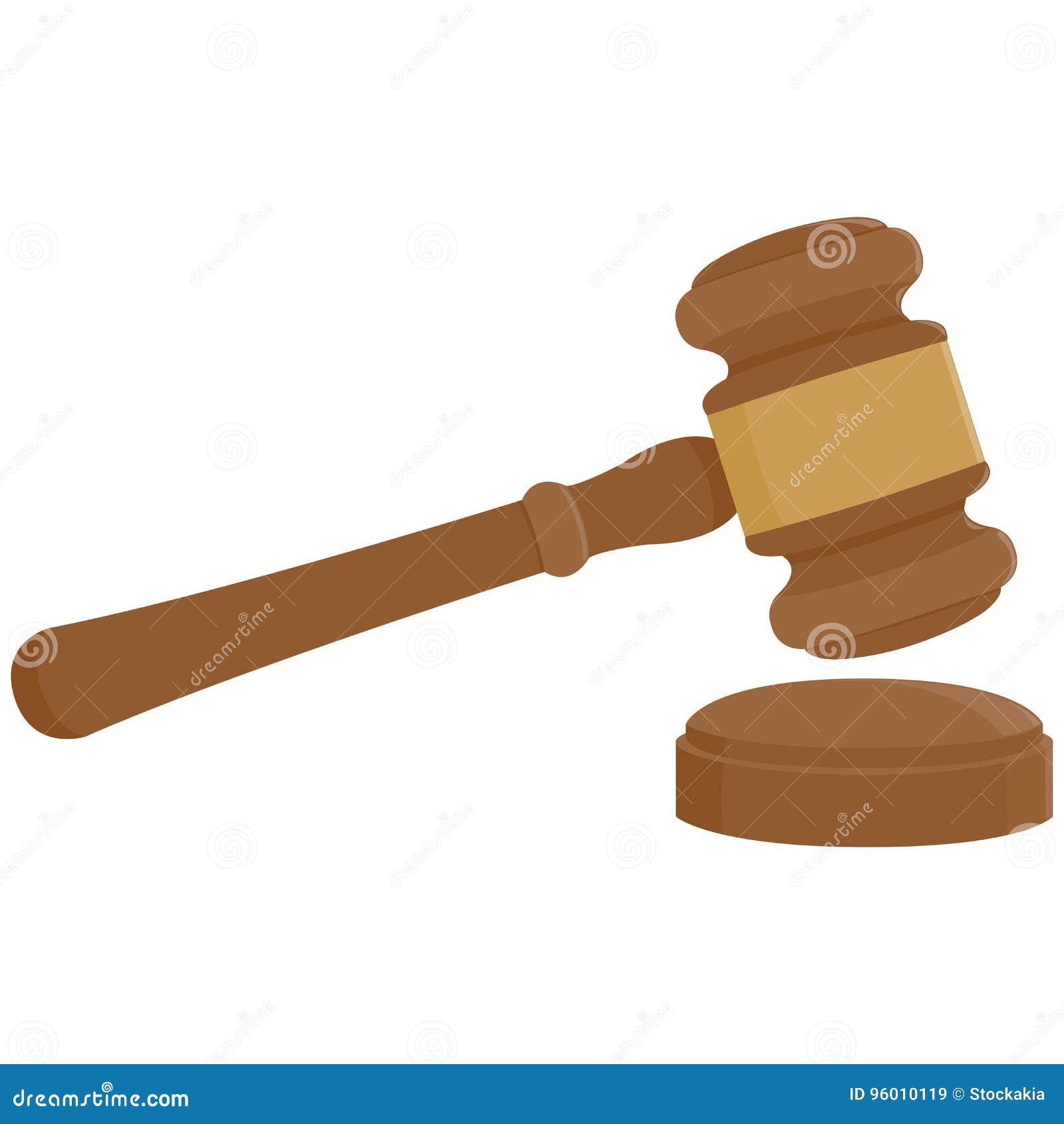Judge Gavel. Vector Illustration. Stock Vector - Illustration of mallet ...