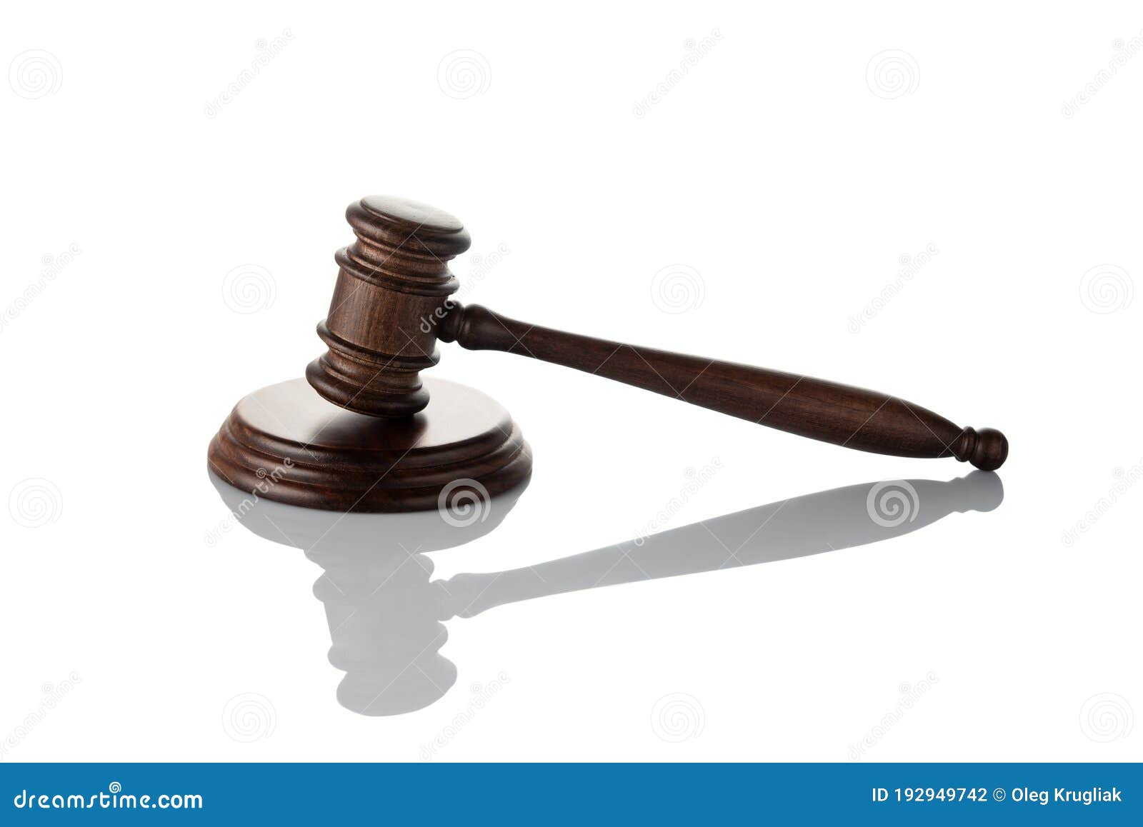 Judge Gavel on White Background Stock Photo - Image of brown, judgment ...