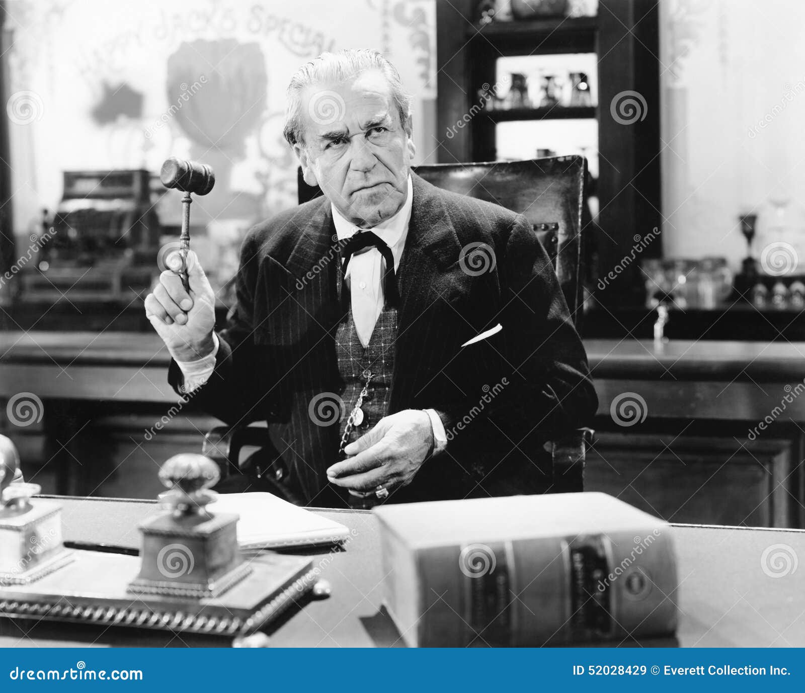 Judge with a Hammer of Justice Stock Image - Image of midadult, holding ...