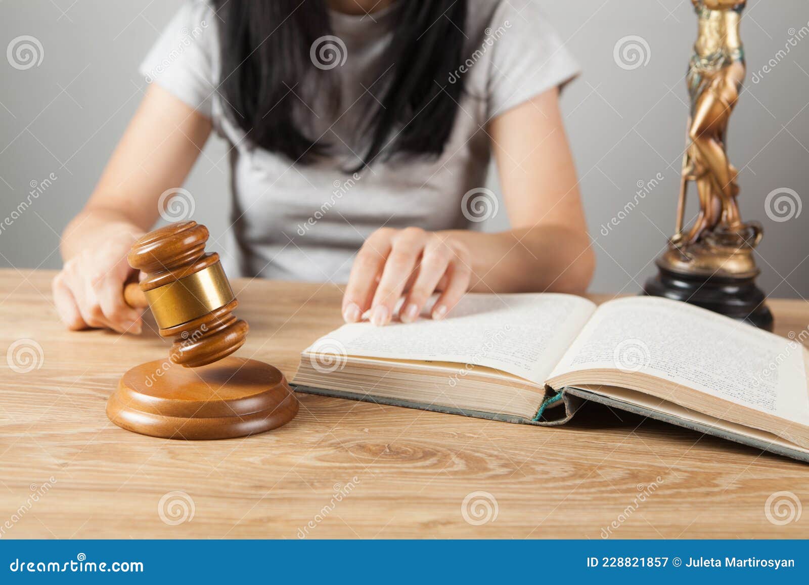 The Judge Hits with a Hammer Stock Image - Image of hammer, courtroom ...