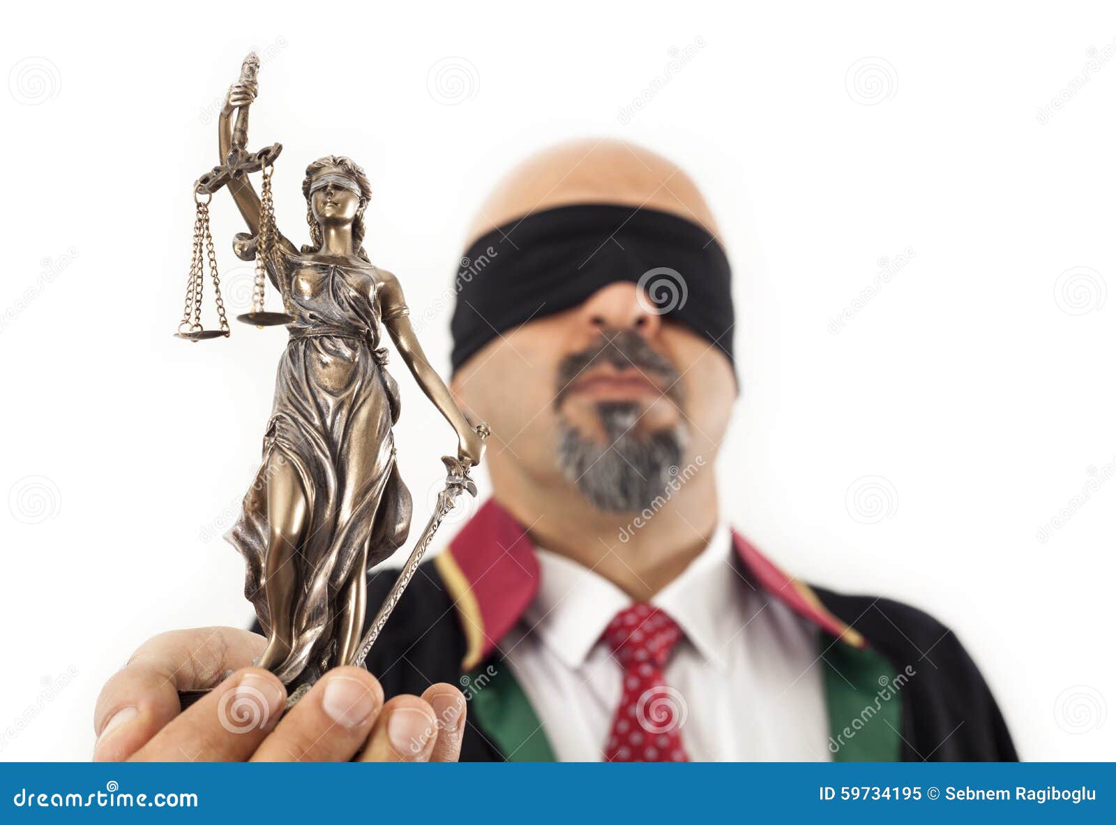 Judge holding statue stock image. Image of serious, skinned - 59734195