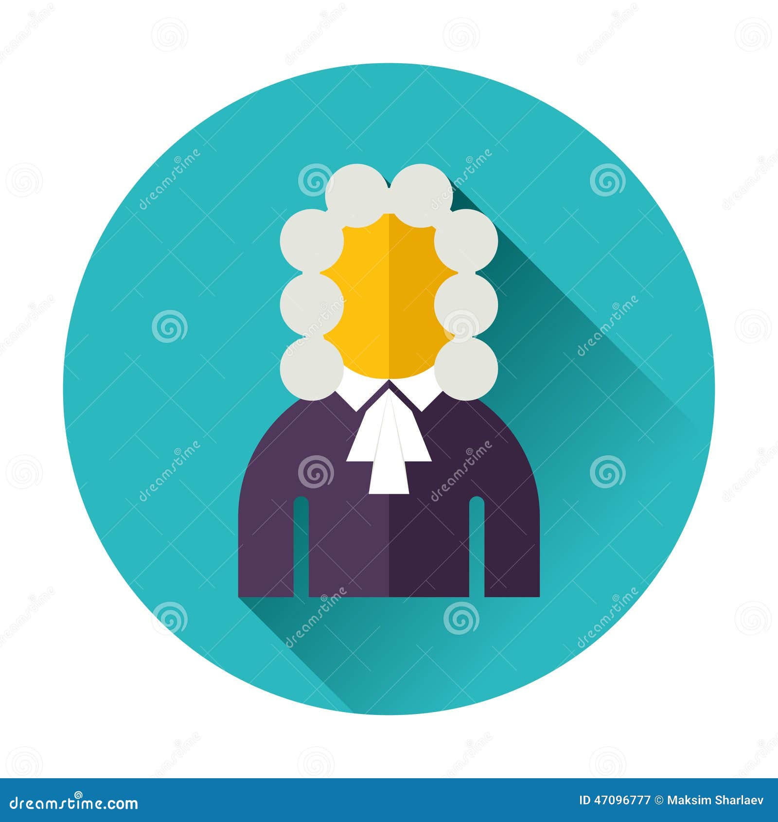 Judge icon stock vector. Illustration of decision, courtroom - 47096777