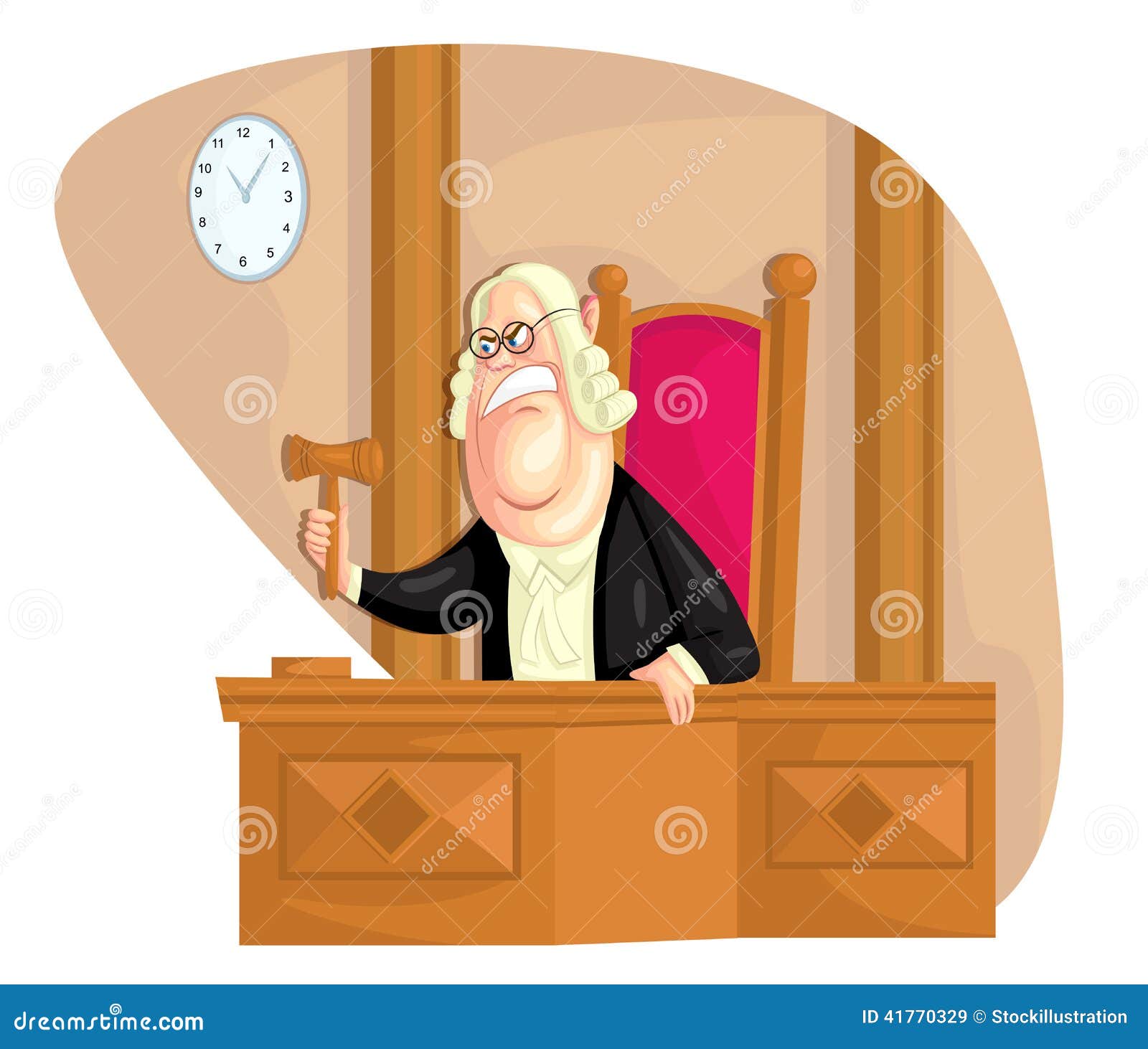 Judge stock vector. Illustration of legislation, honesty - 41770329