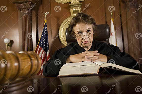 Judge with Law Book stock photo. Image of attitude, courtroom - 29663092
