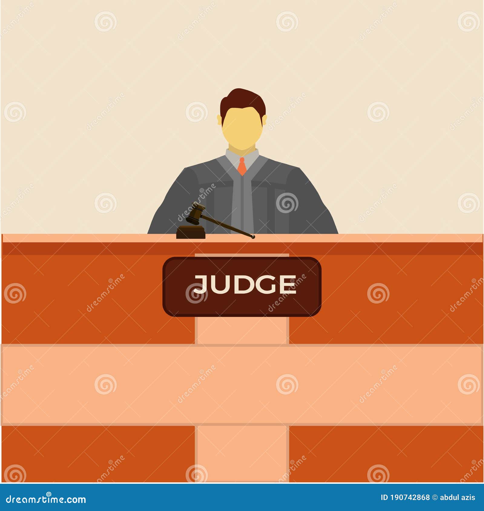 Judge male vector stock vector. Illustration of judgement - 190742868