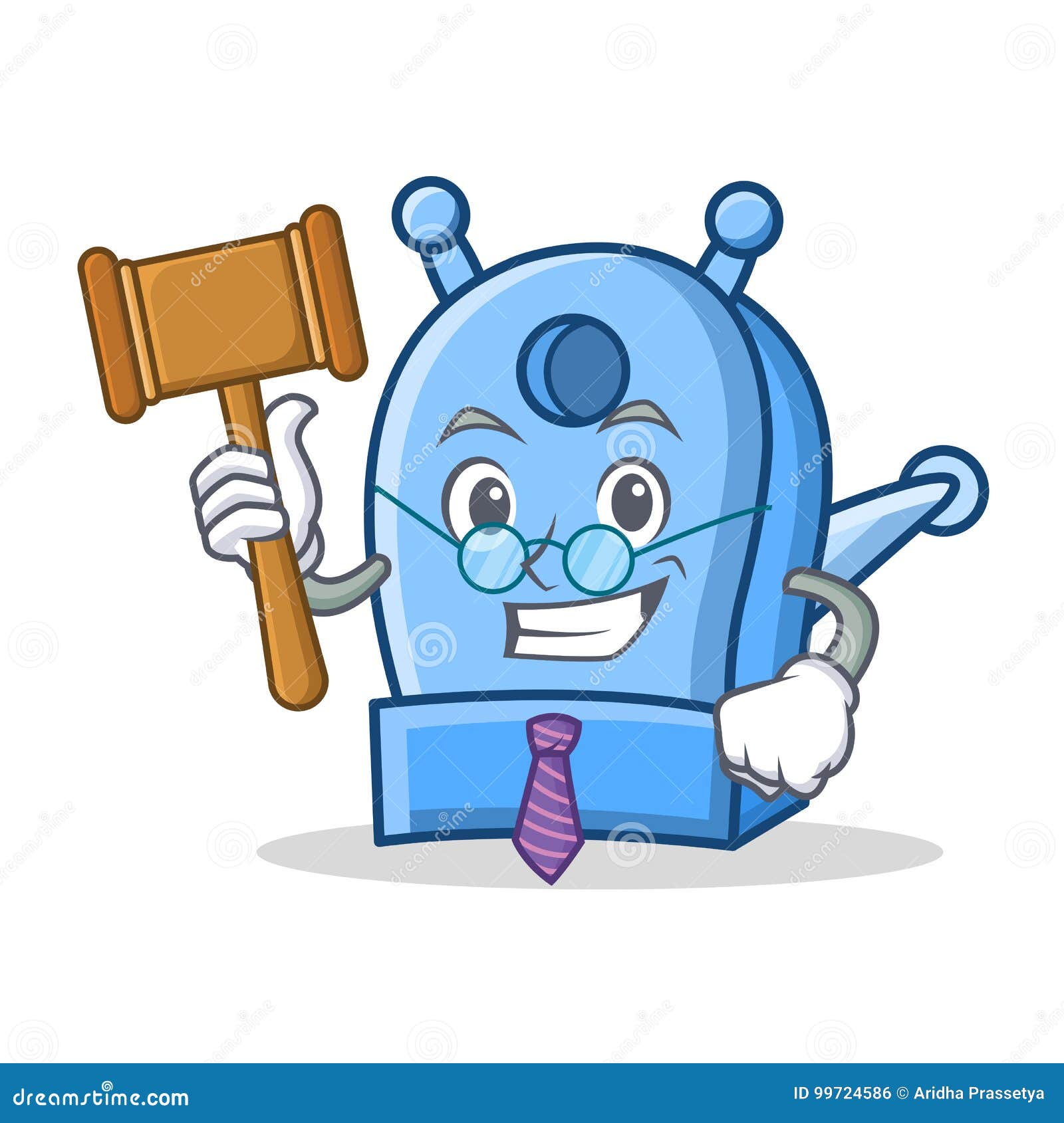 Judge Pencil Sharpener Character Cartoon Stock Vector - Illustration of ...