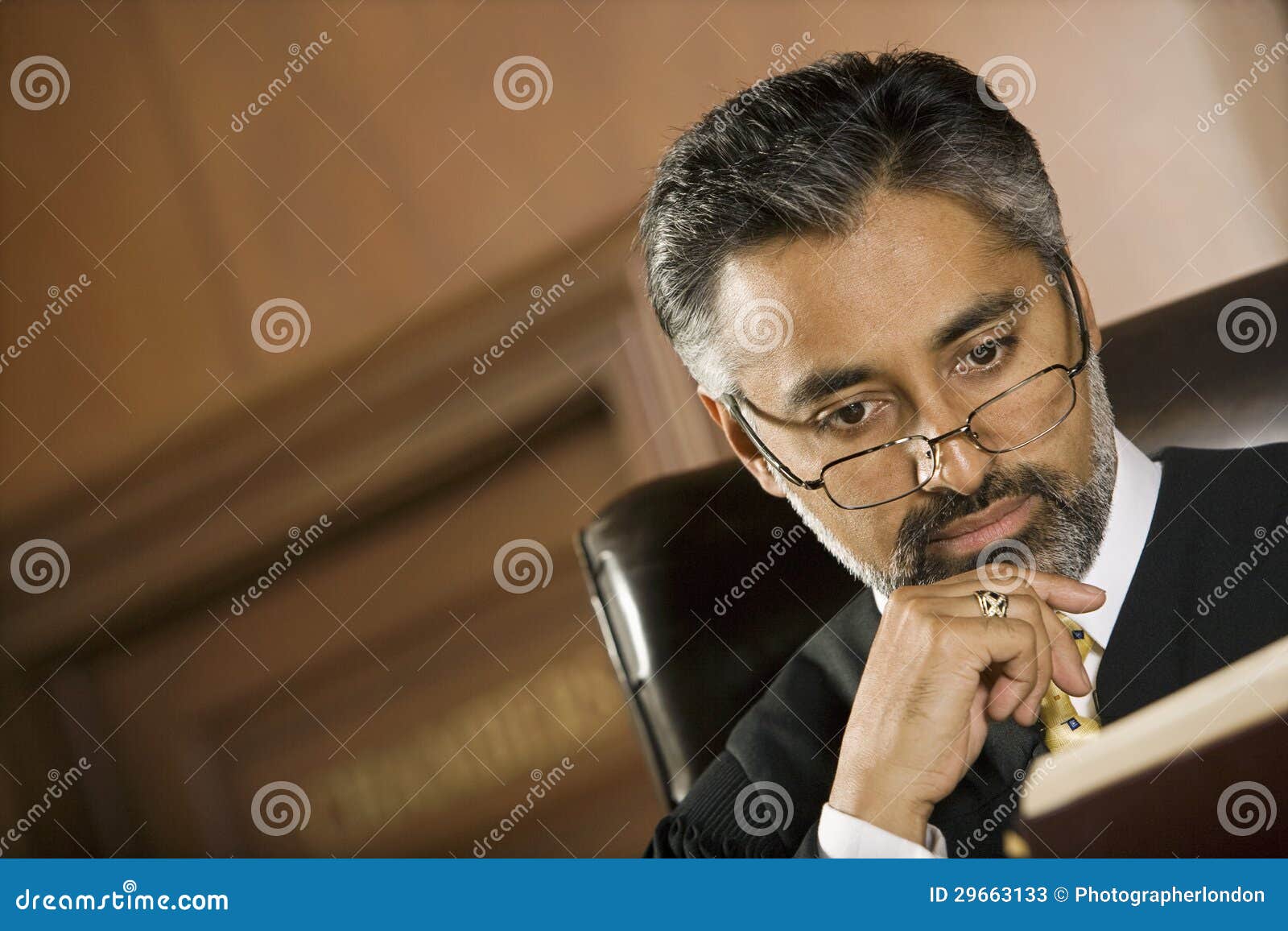 Judge Reading Law Book stock image. Image of occupation - 29663133