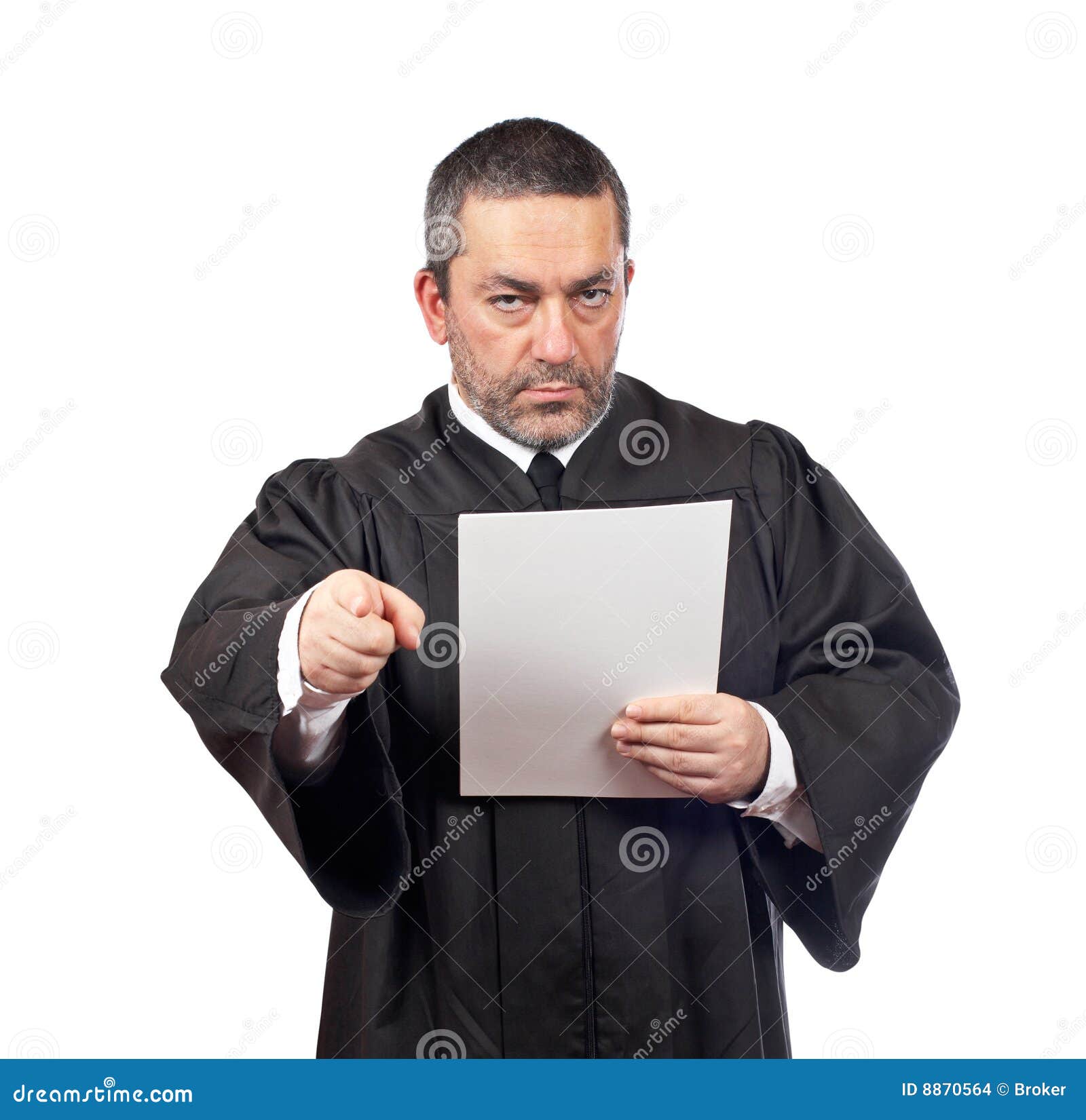 Judge reading the sentence stock photo. Image of authority - 8870564