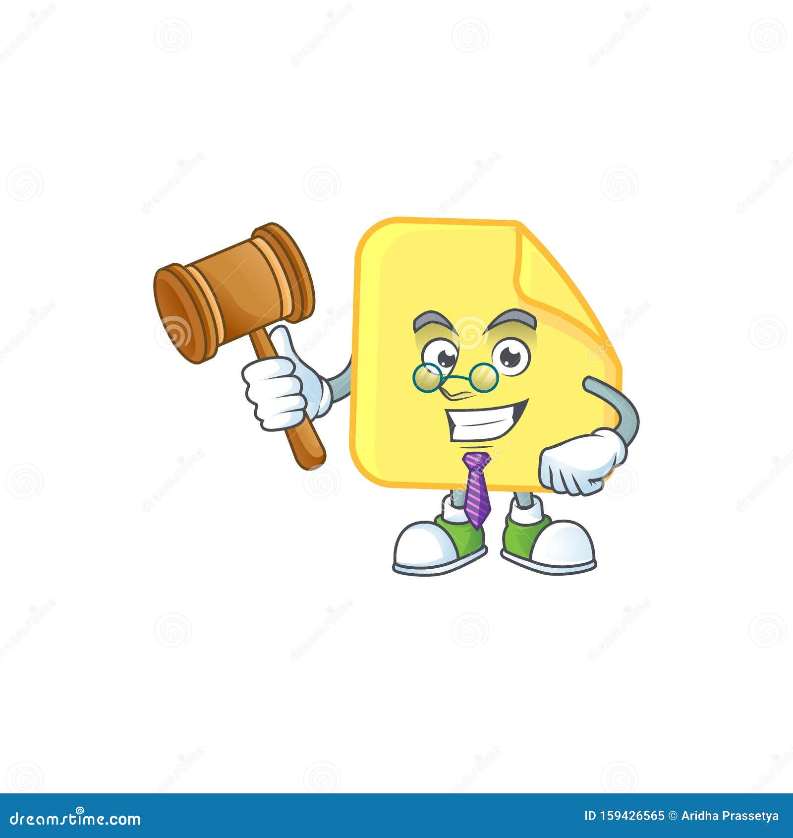 Judge Rounded Sticker Paper on White Background. Stock Vector ...