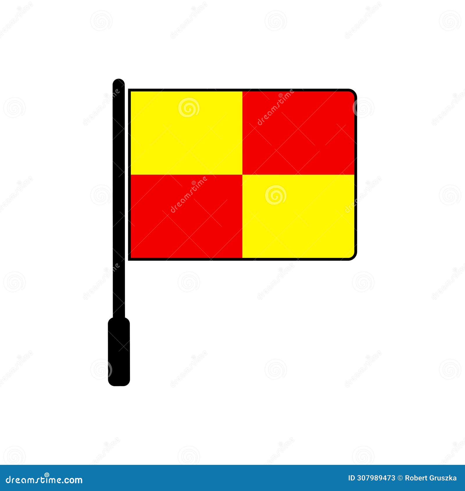 Judge s flag stock vector. Illustration of graphic, match - 307989473