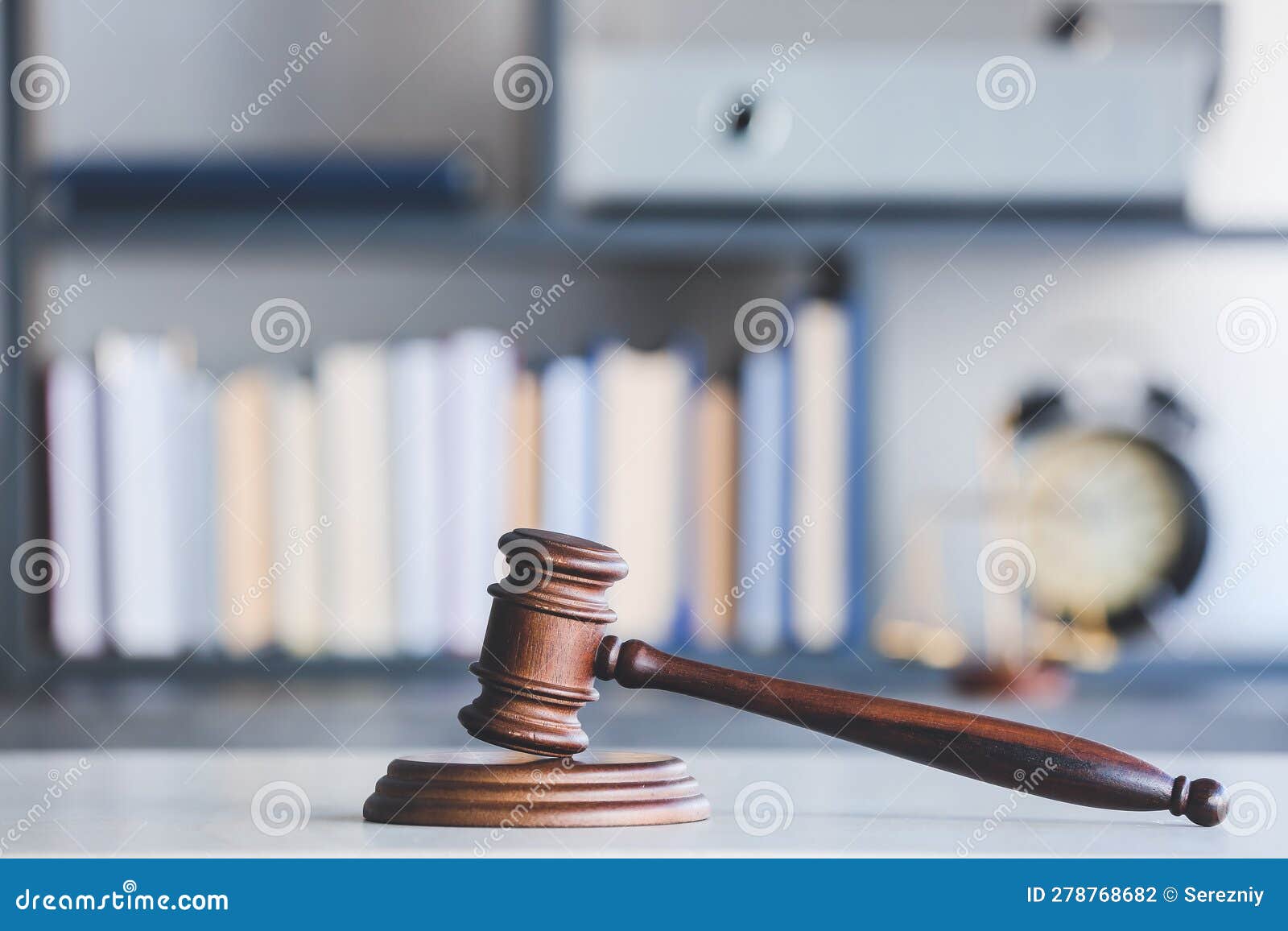 Judge S Gavel on Table in Office Stock Photo - Image of arbitration ...