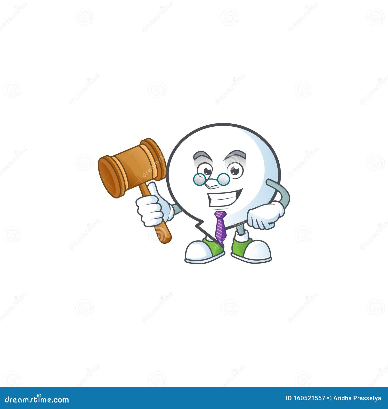 Judge Shape Circle Bubble for Text Icon. Stock Vector - Illustration of ...