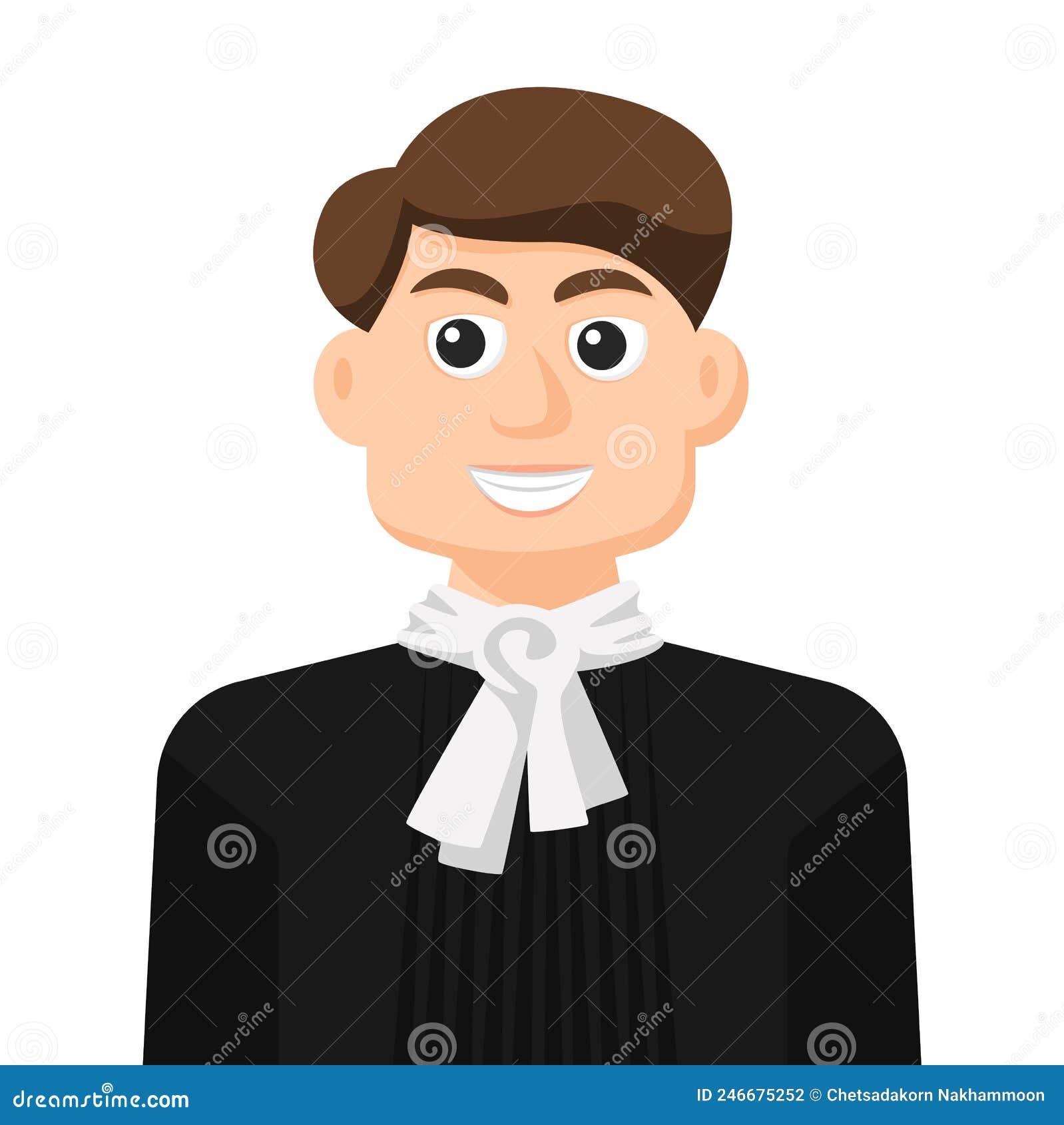 Judge in Simple Flat Vector, Personal Profile Icon or Symbol Stock ...