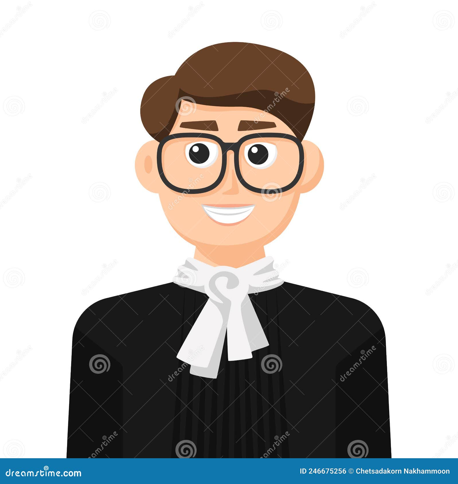 Judge in Simple Flat Vector, Personal Profile Icon or Symbol Stock ...