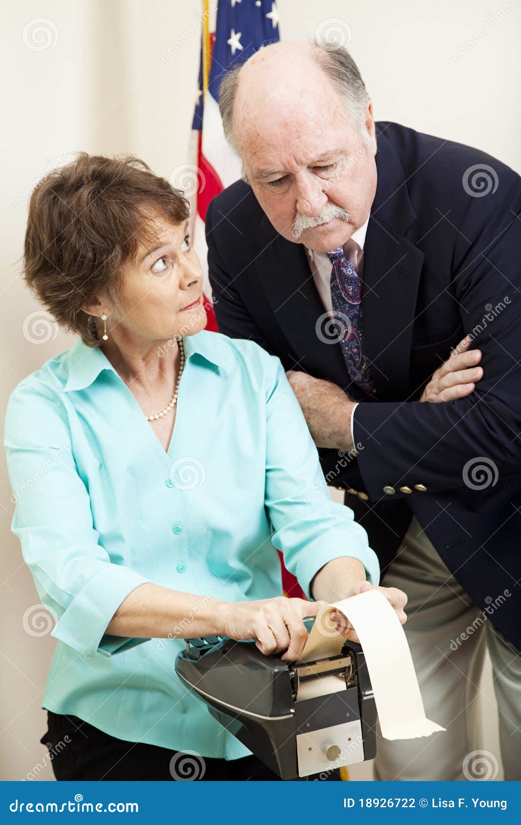 Judge with Stenographer stock photo. Image of collar - 18926722